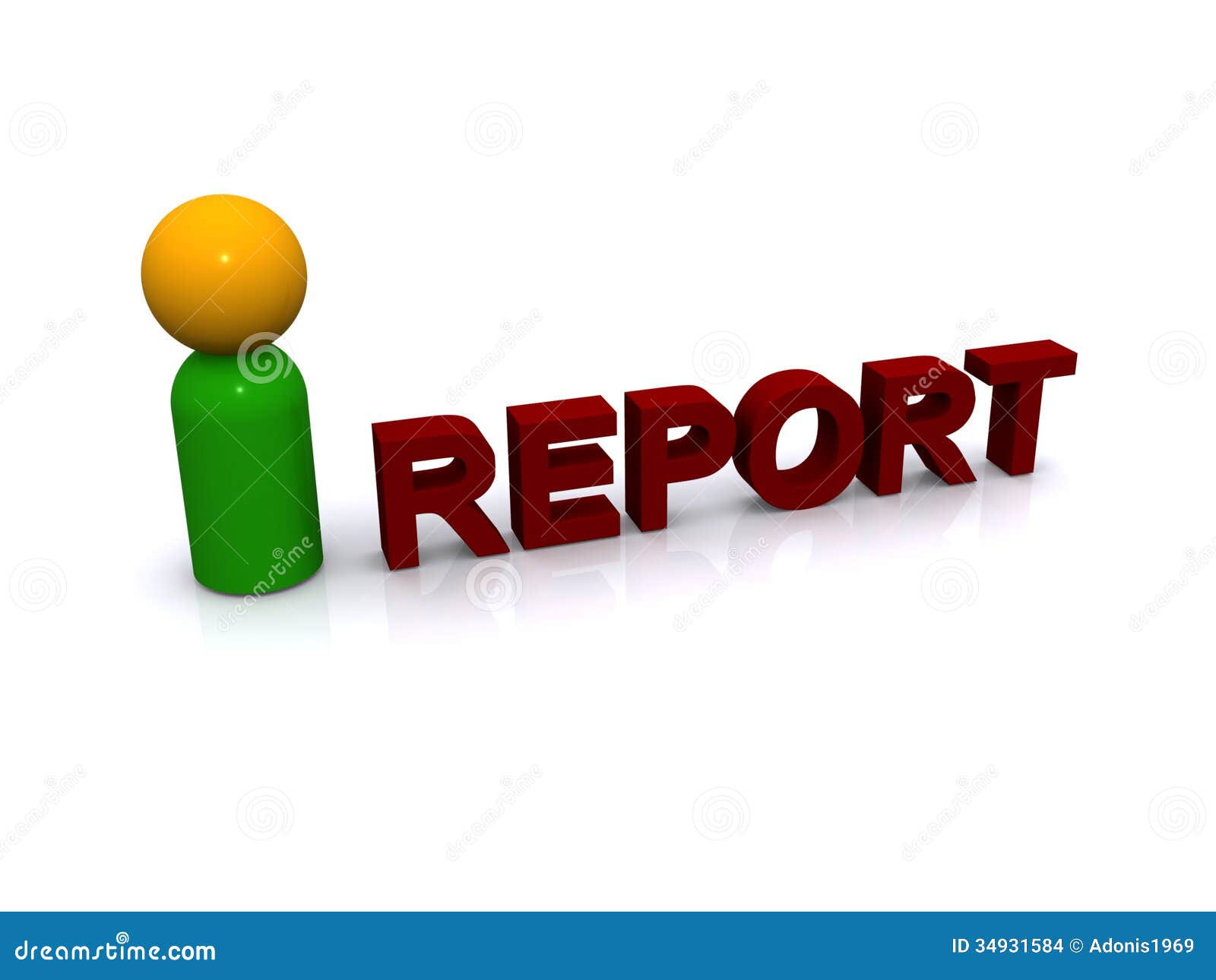 Report sign stock illustration. Illustration of dimensional - 34931584