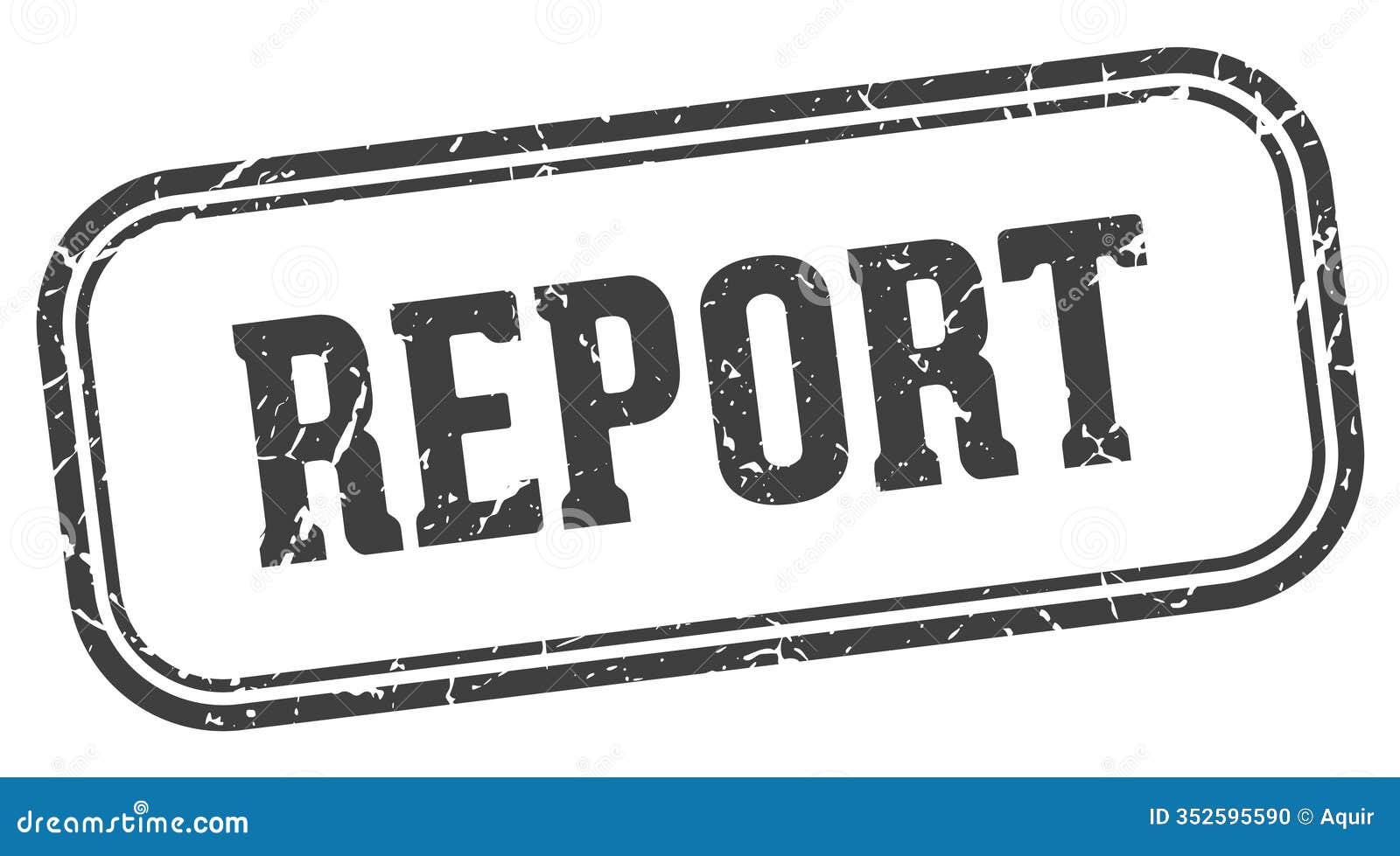 Report Stamp. Report Rectangular Stamp on White Background Stock Vector ...