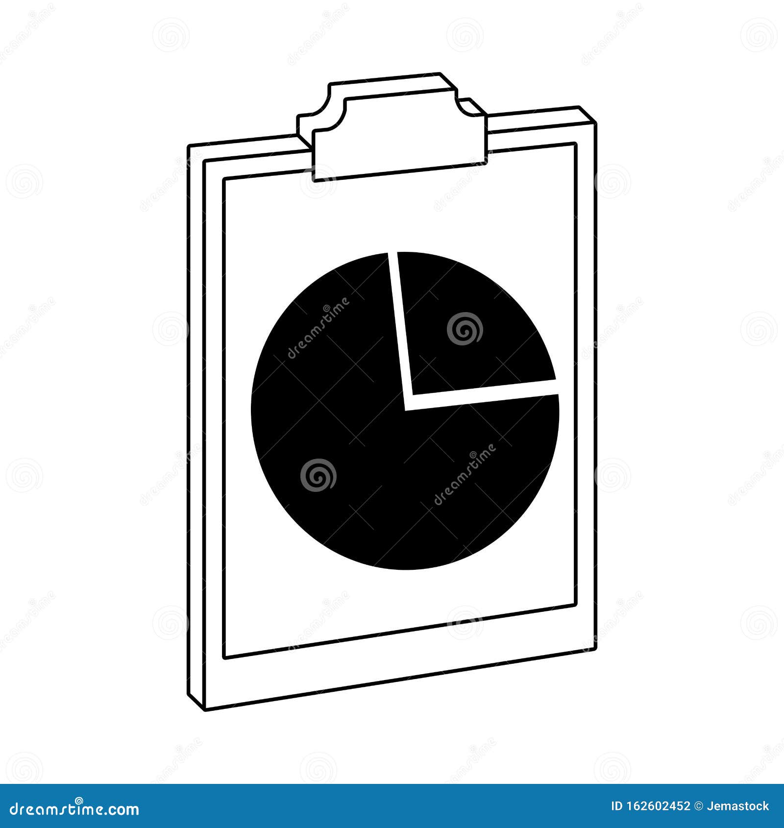 Report Table with Graphic Chart, Flat Design Stock Vector ...