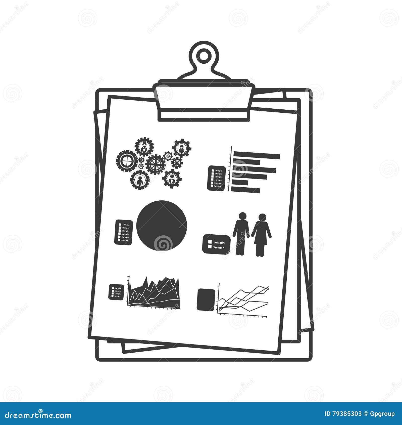 Report table icon stock vector. Illustration of icon - 79385303