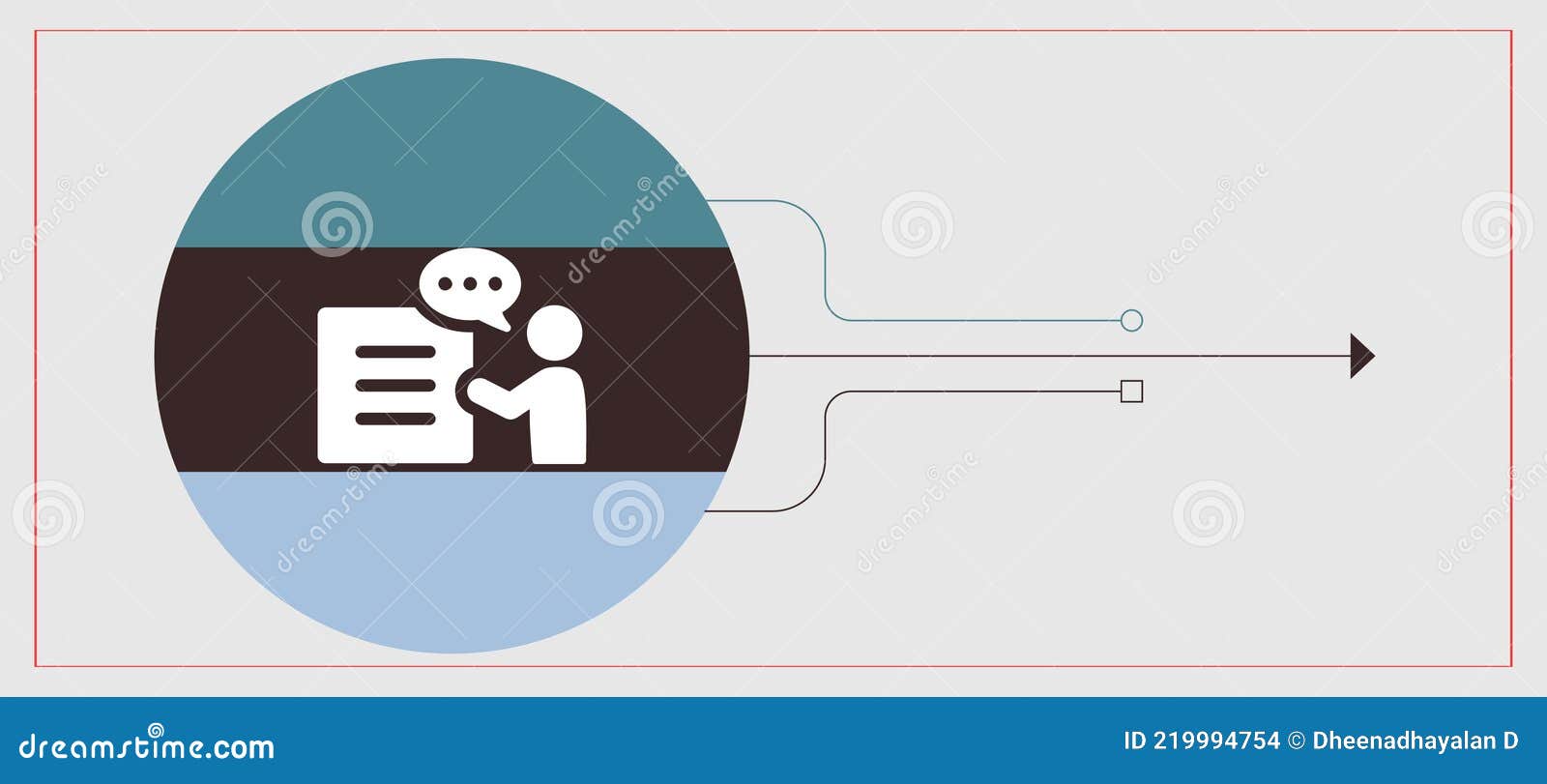 Report Text File Icon in Rounded Circle with Circuit Line Arrow ...