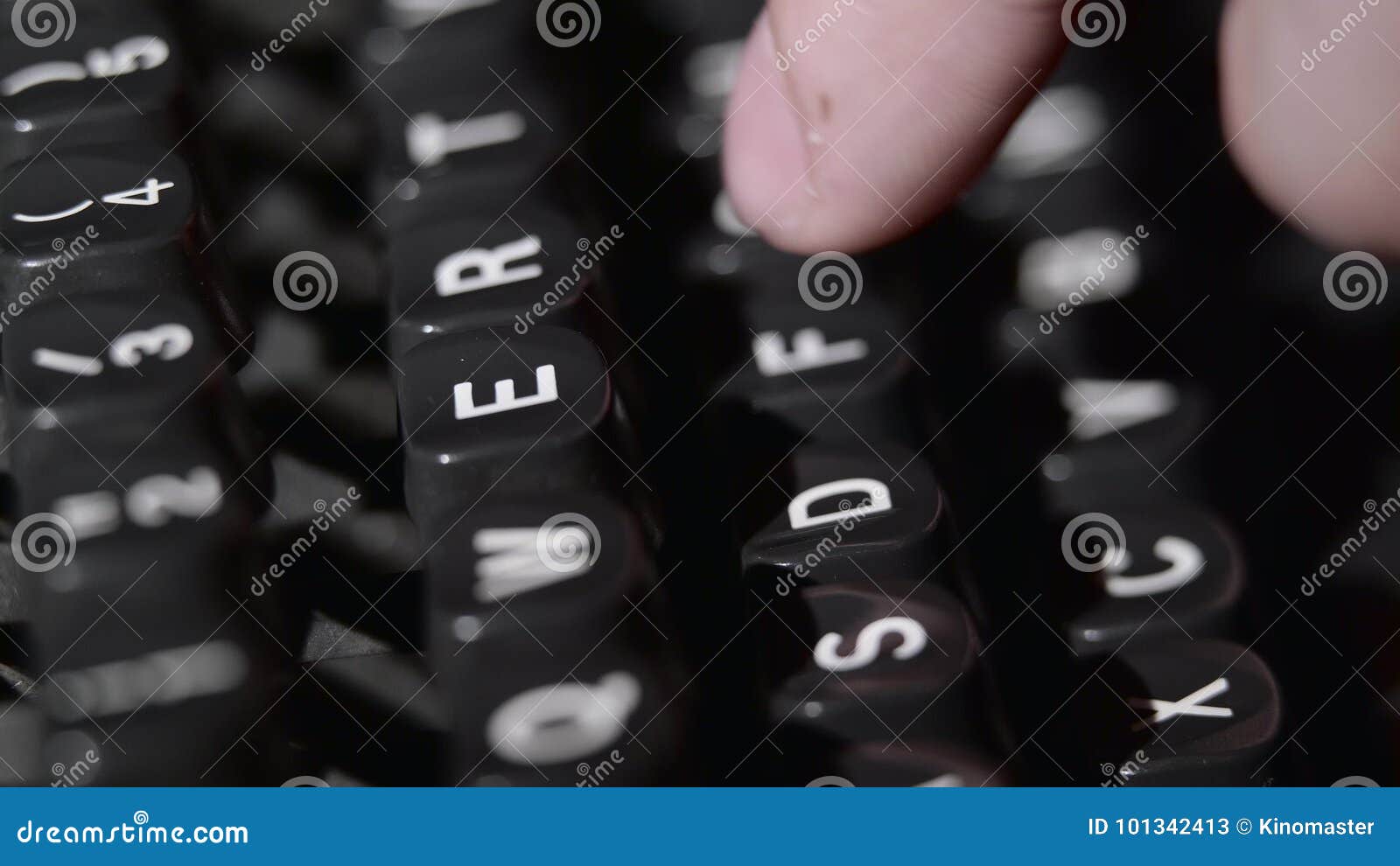 Hands Clap on the Keys of an Old Typewriter Stock Video - Video of ...