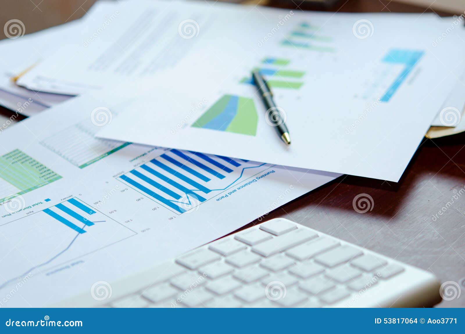Report on work desk stock photo. Image of market, paper - 53817064