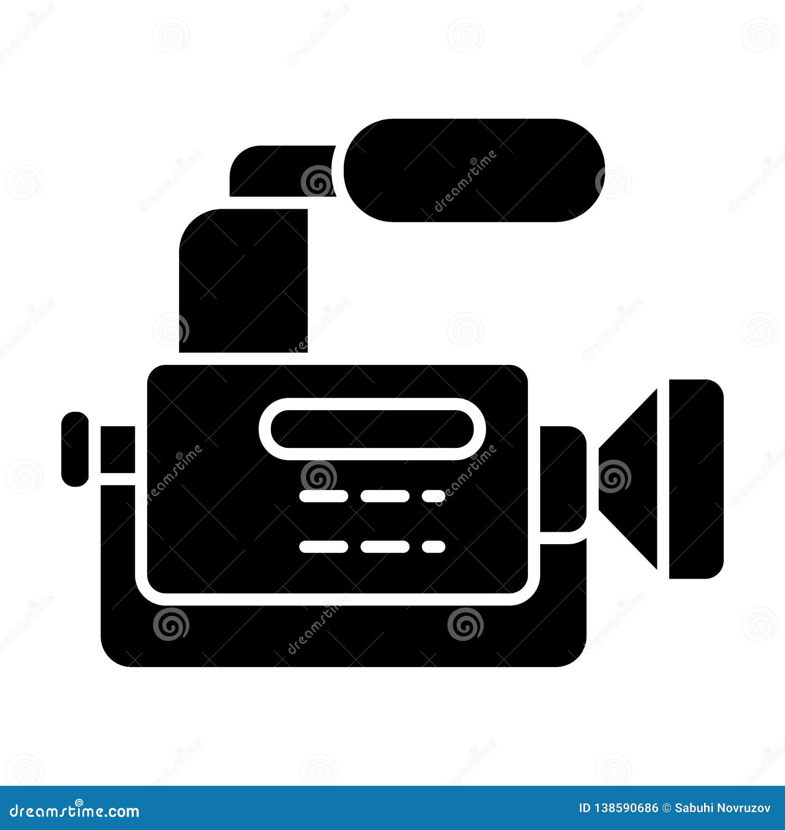 Videocamera Glyph Icon Set, Camera Symbols Collection, Vector Sketches ...