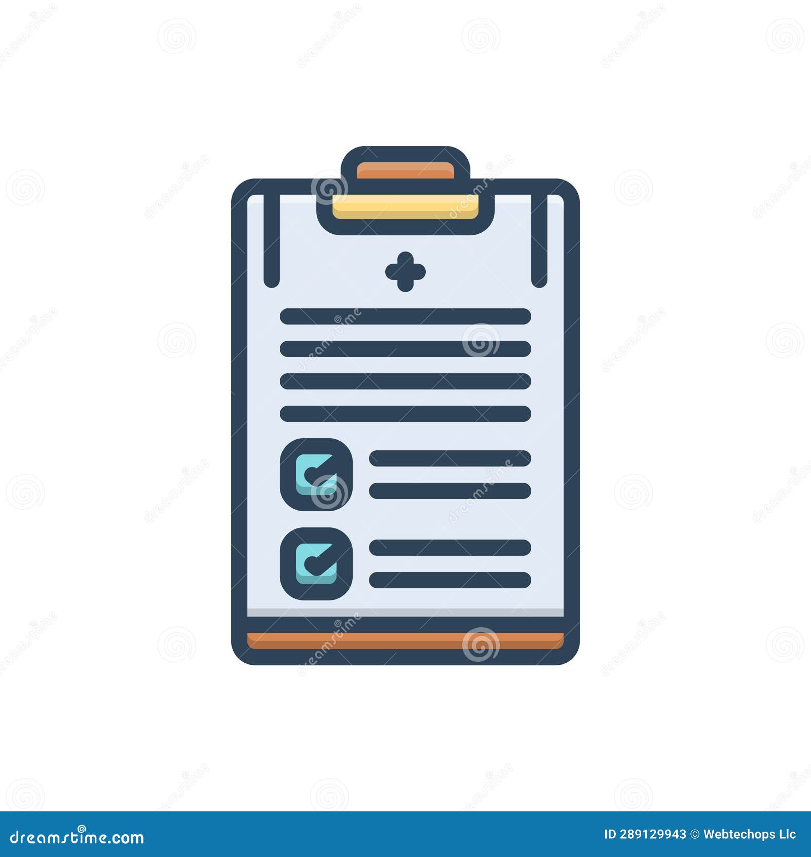 Color Illustration Icon for Reported, Contract and Text Stock ...