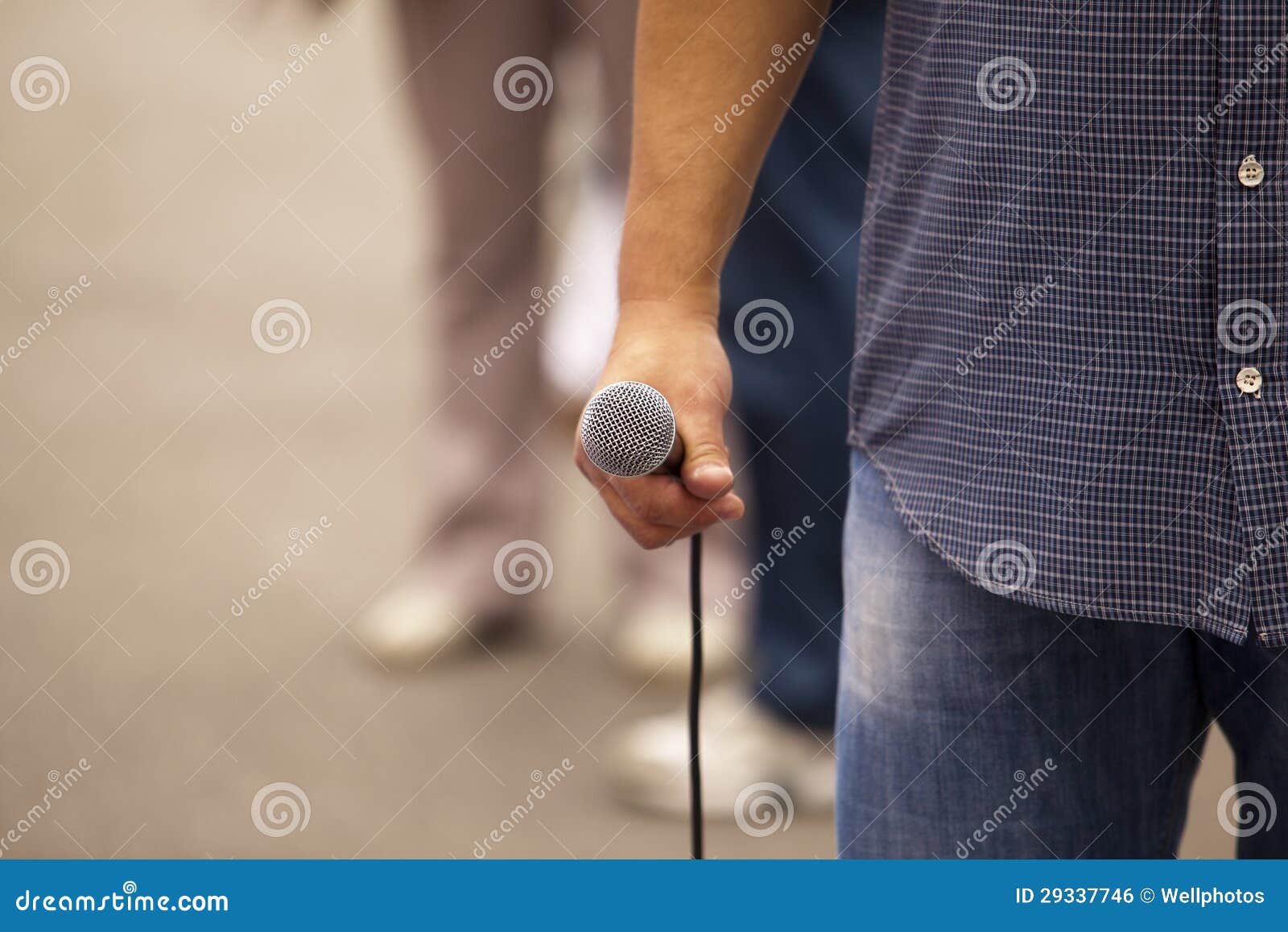 Reporter stock photo. Image of newspaper, microphone - 29337746