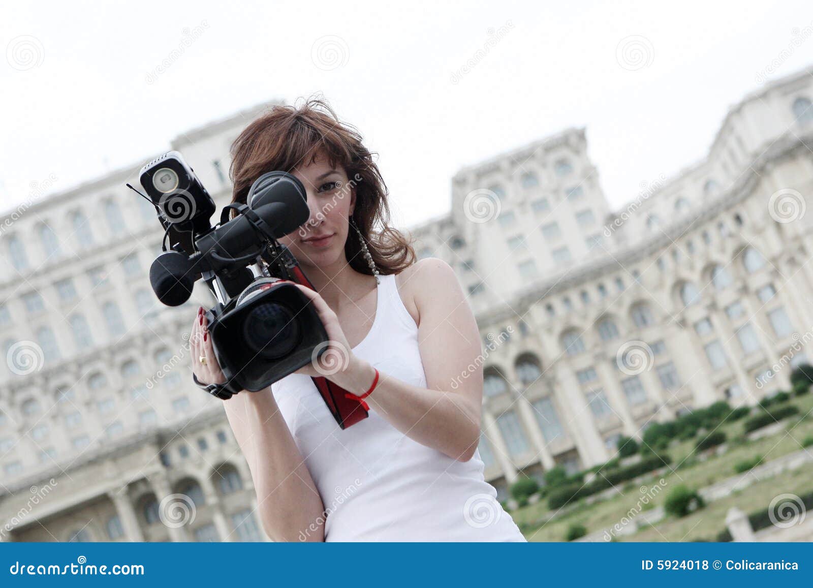 Reporter stock photo. Image of journalism, attract, house - 5924018