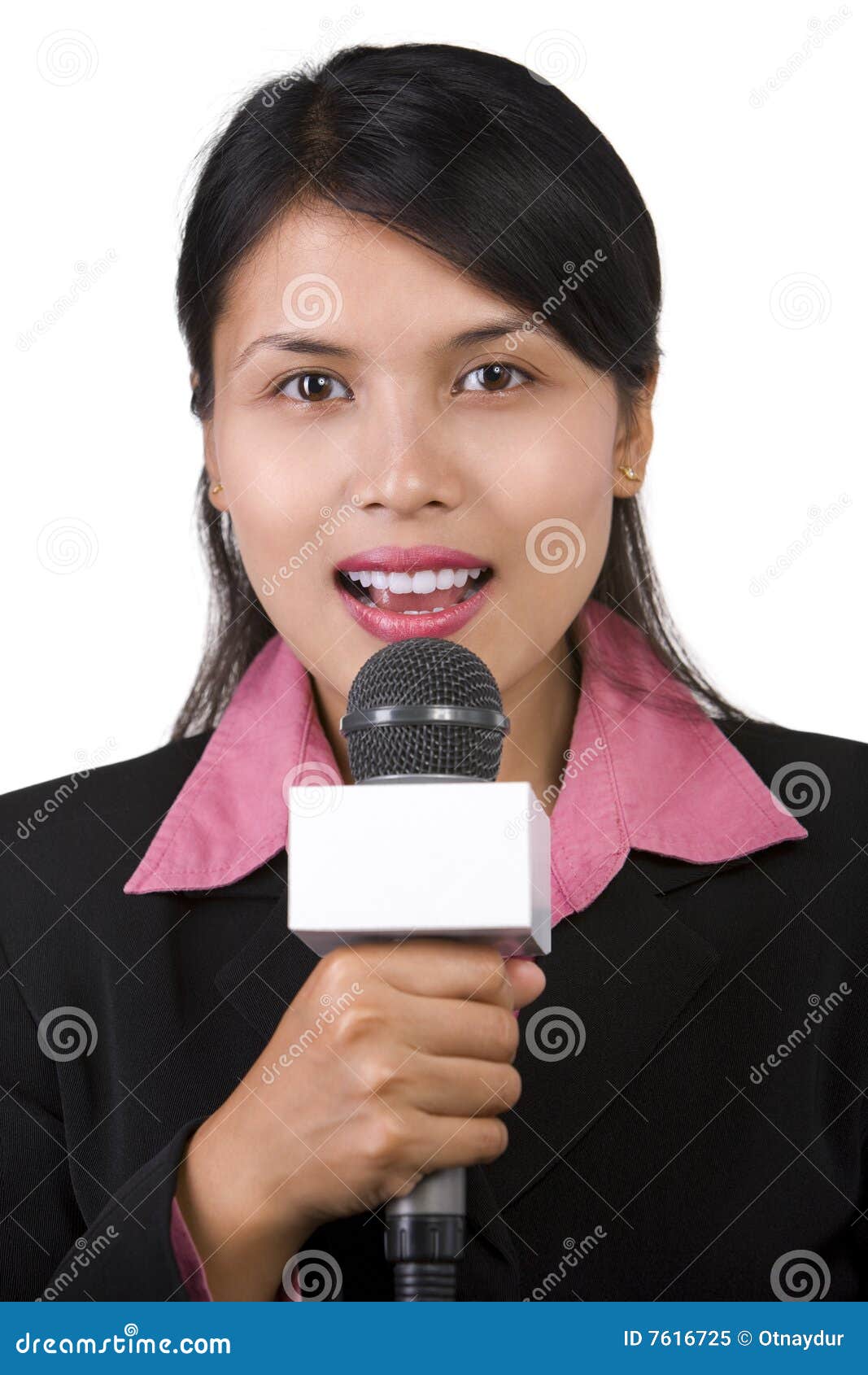 Reporter stock image. Image of information, announcing - 7616725
