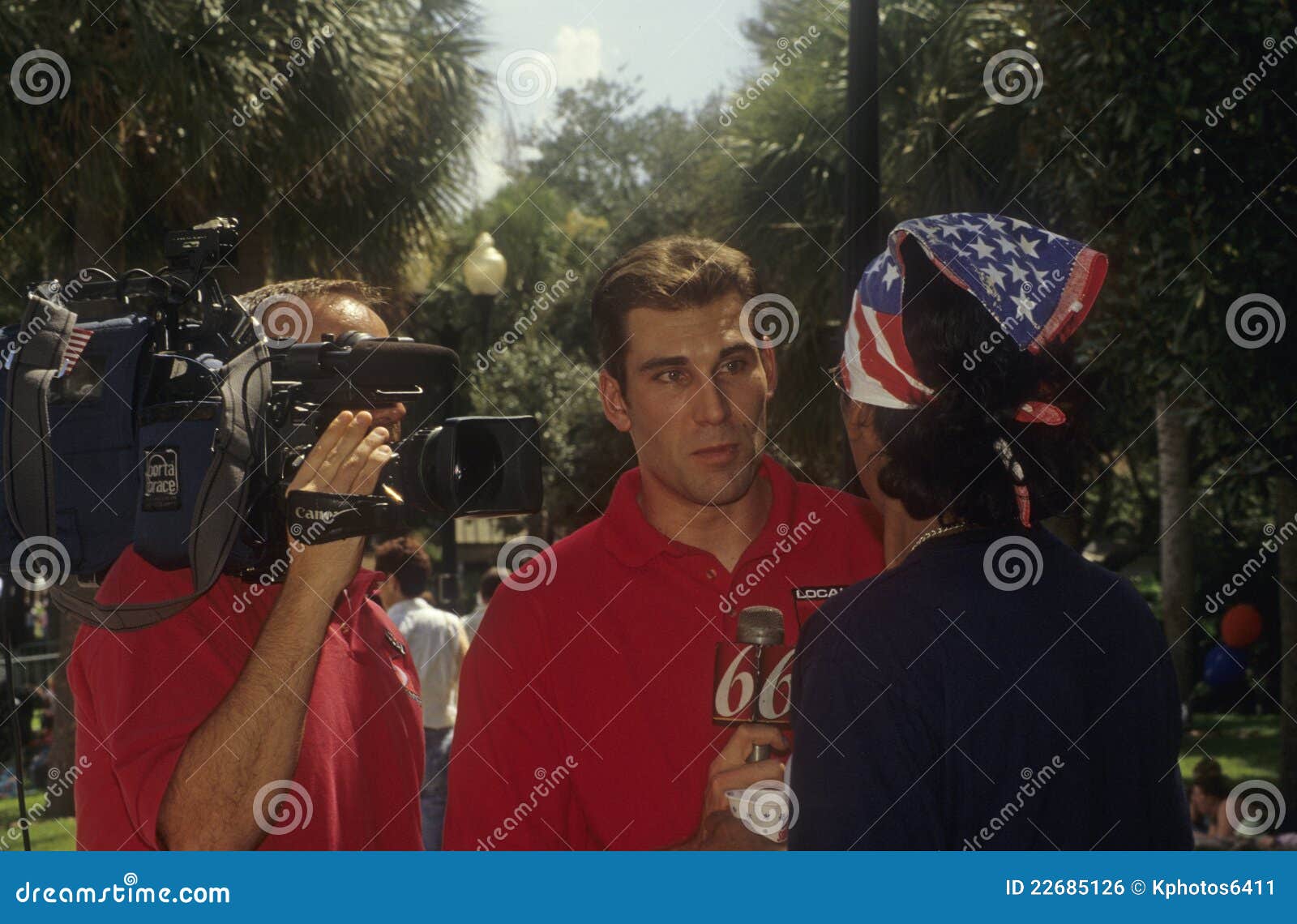 Reporter and Cameraman Interview Editorial Photo - Image of reporter ...