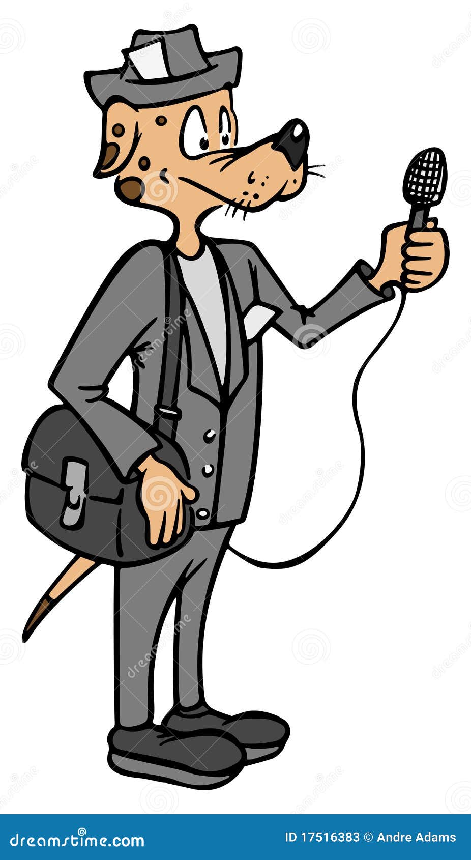 Journalist Writing Clipart Png Of A Dog