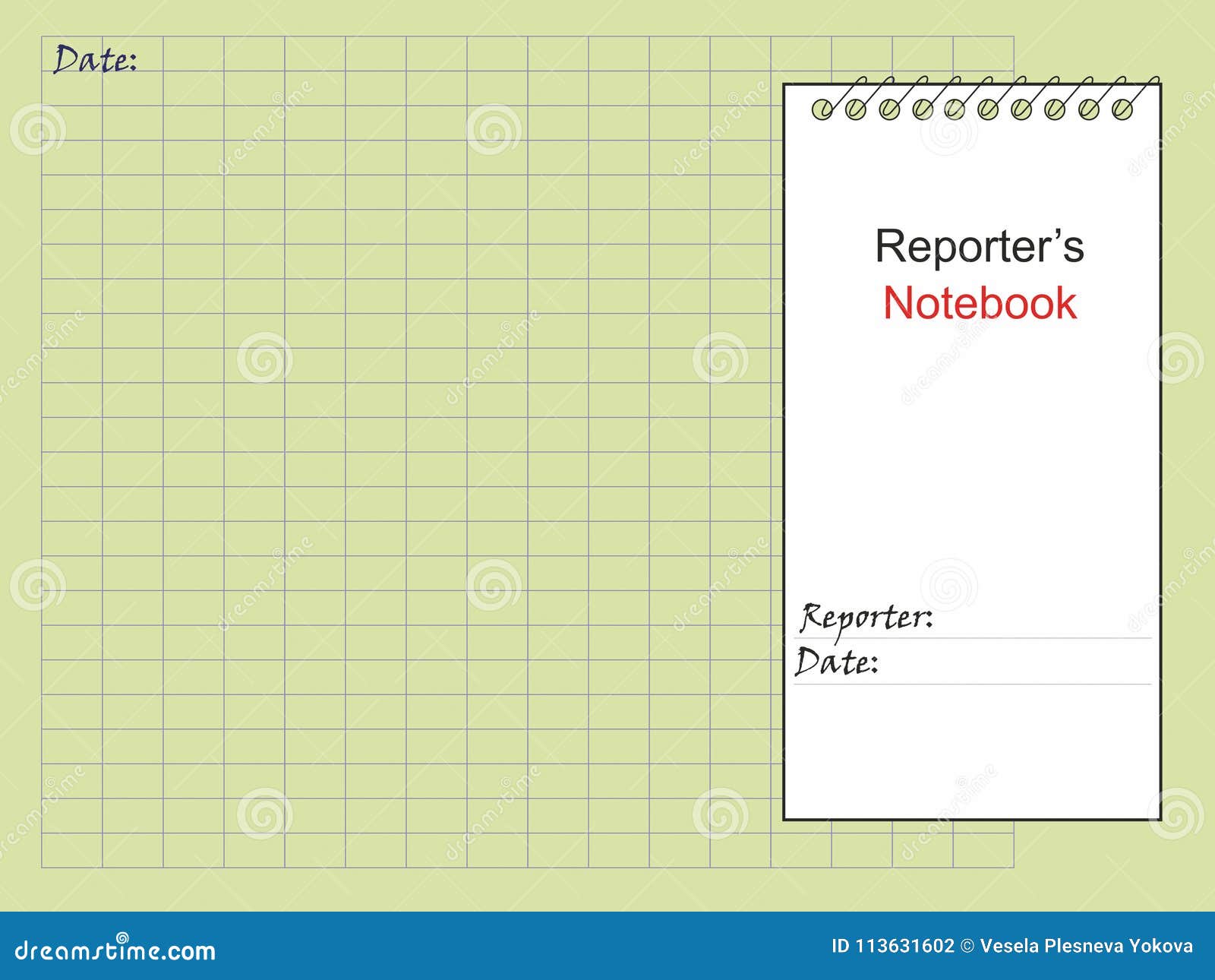 Notebook Reporter Stock Illustrations – 573 Notebook Reporter Stock ...