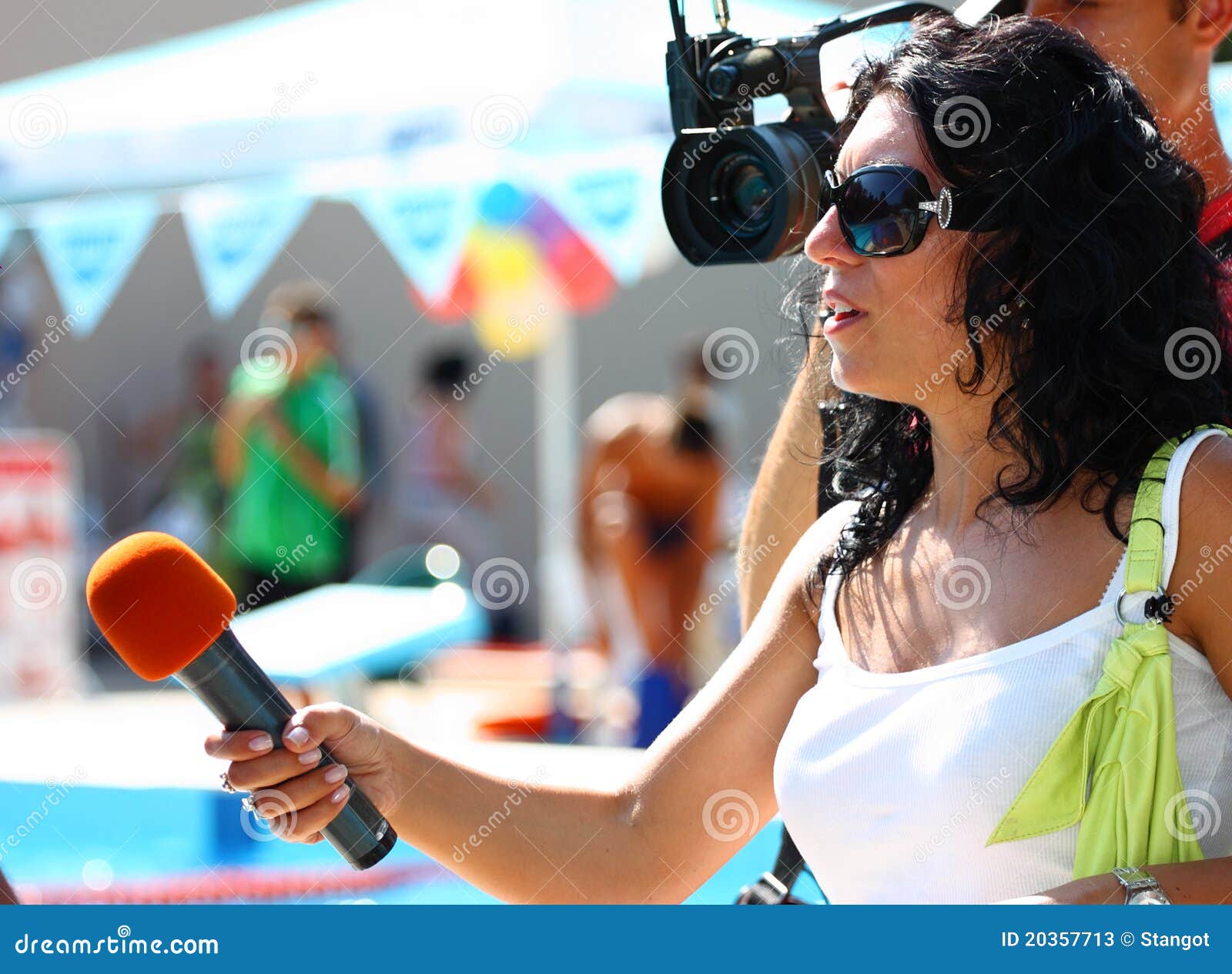 Reportero imagen de archivo. Imagen de persona, noticias - 20357713