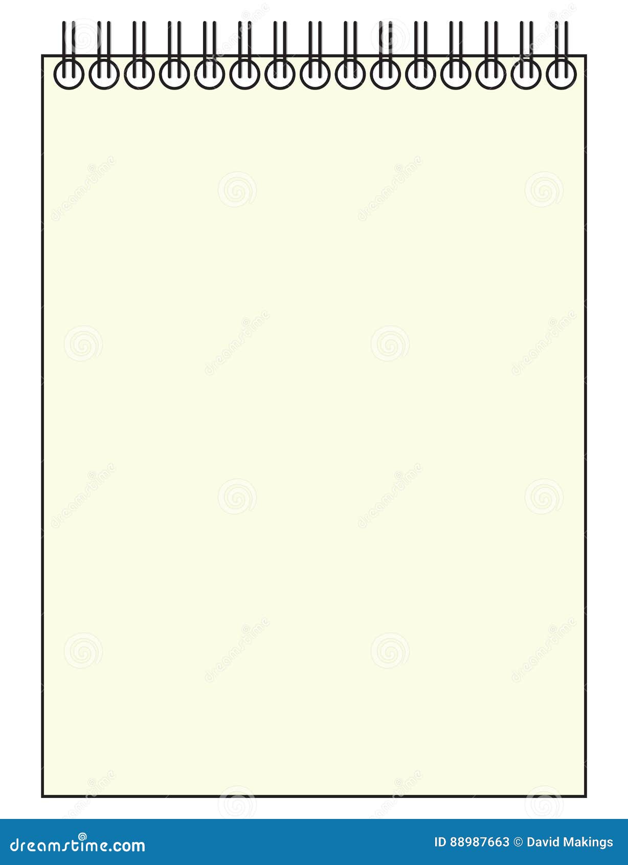 Reportero En Blanco Notepad Stock de ilustración - Ilustración de ...