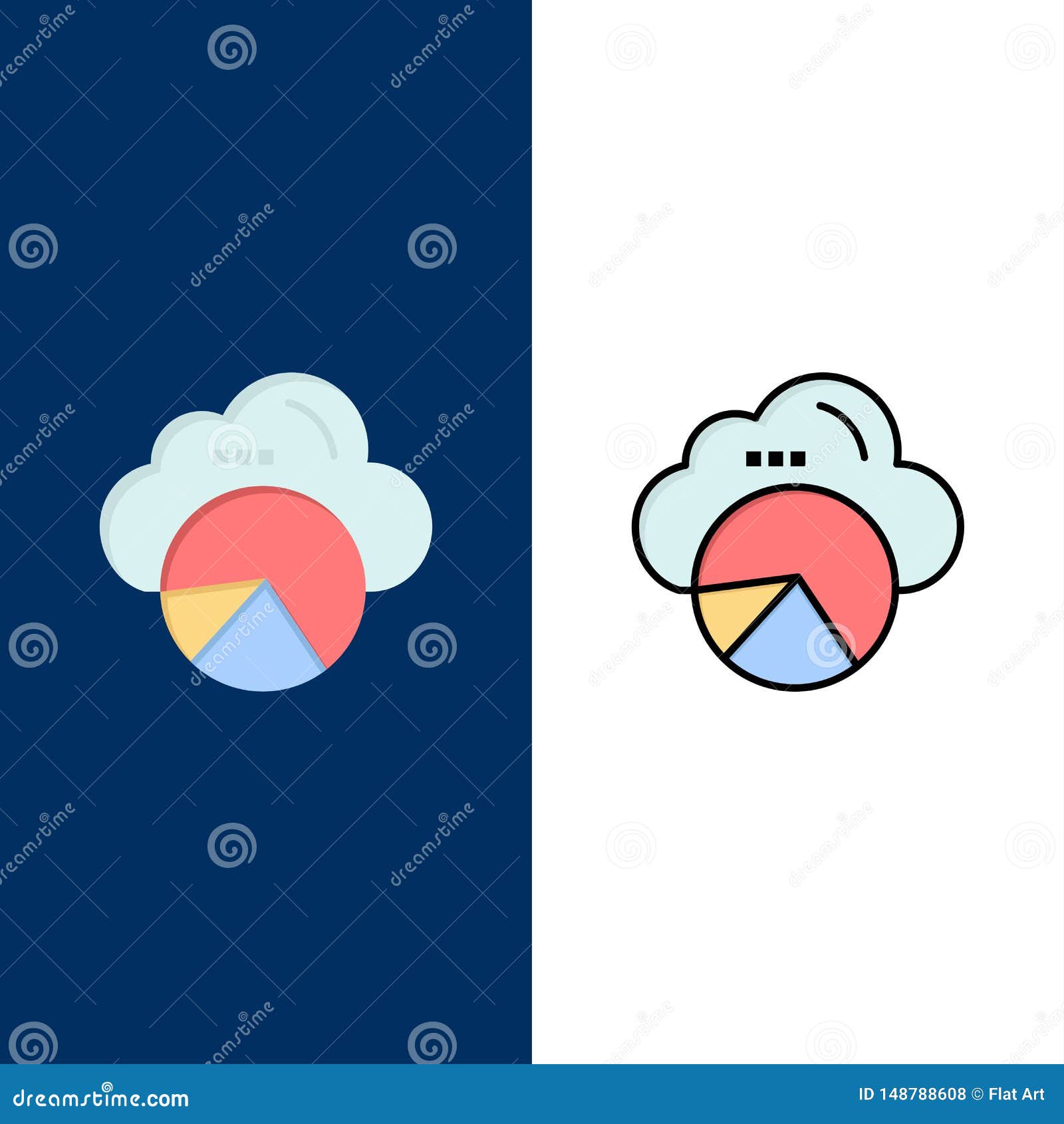 Reporting, Cloud, Data Science, Cloud Science Icons. Flat and Line ... Reporting, Cloud, Data Science, Cloud Science Icons. Flat and Line ...