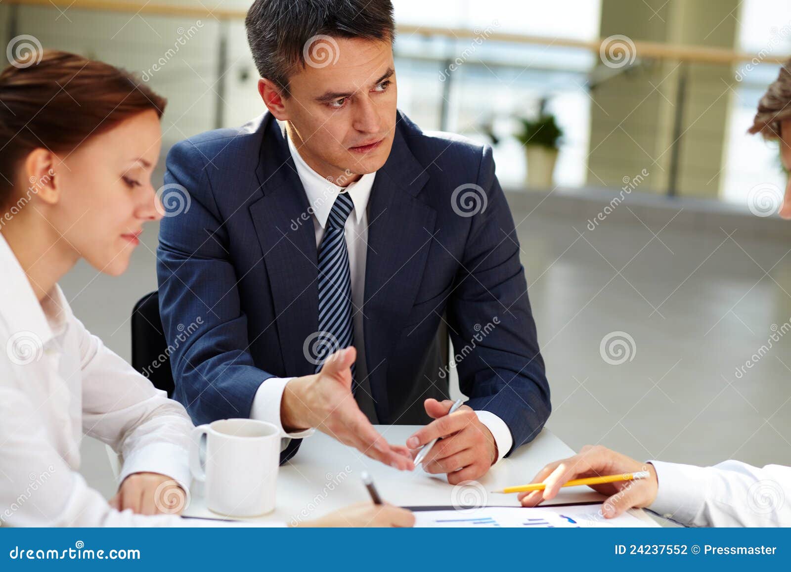 Reporting To Boss Stock Photography - Image: 24237552