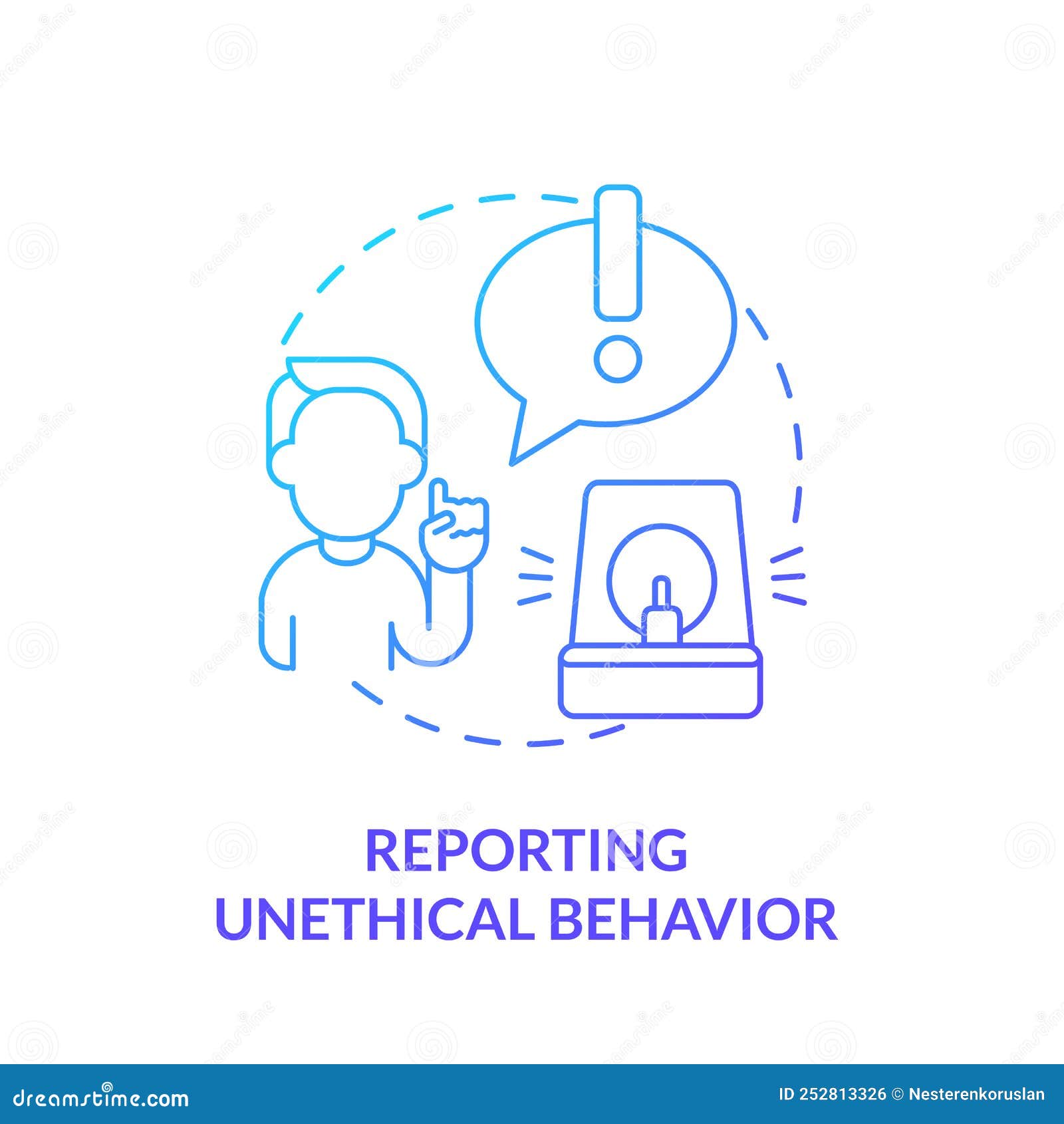 Blue Gradient Concept Icon Ethics Stock Illustrations – 79 Blue ...