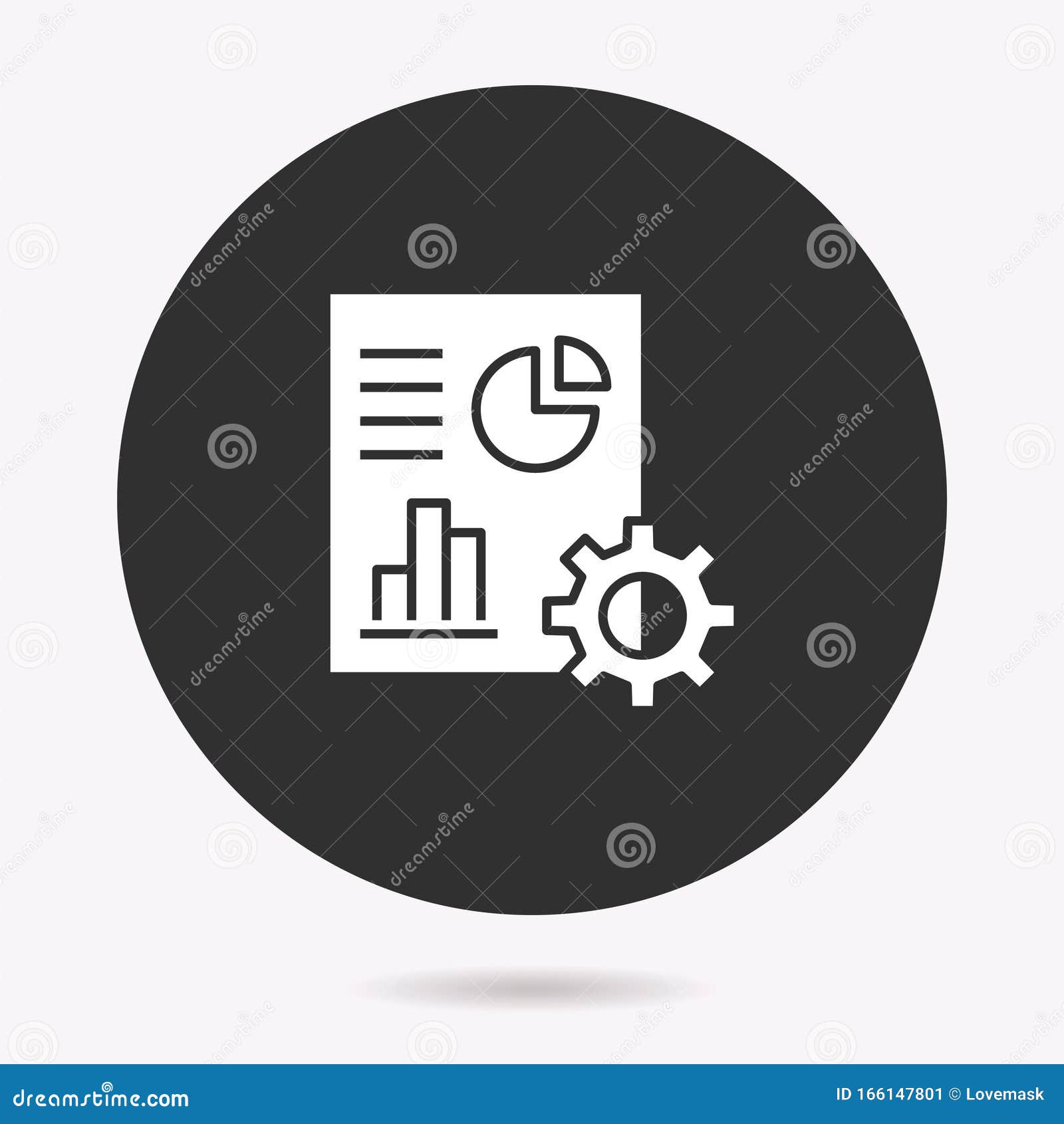 Reporting - Vector Icon. Illustration Isolated. Simple Pictogram Stock ...