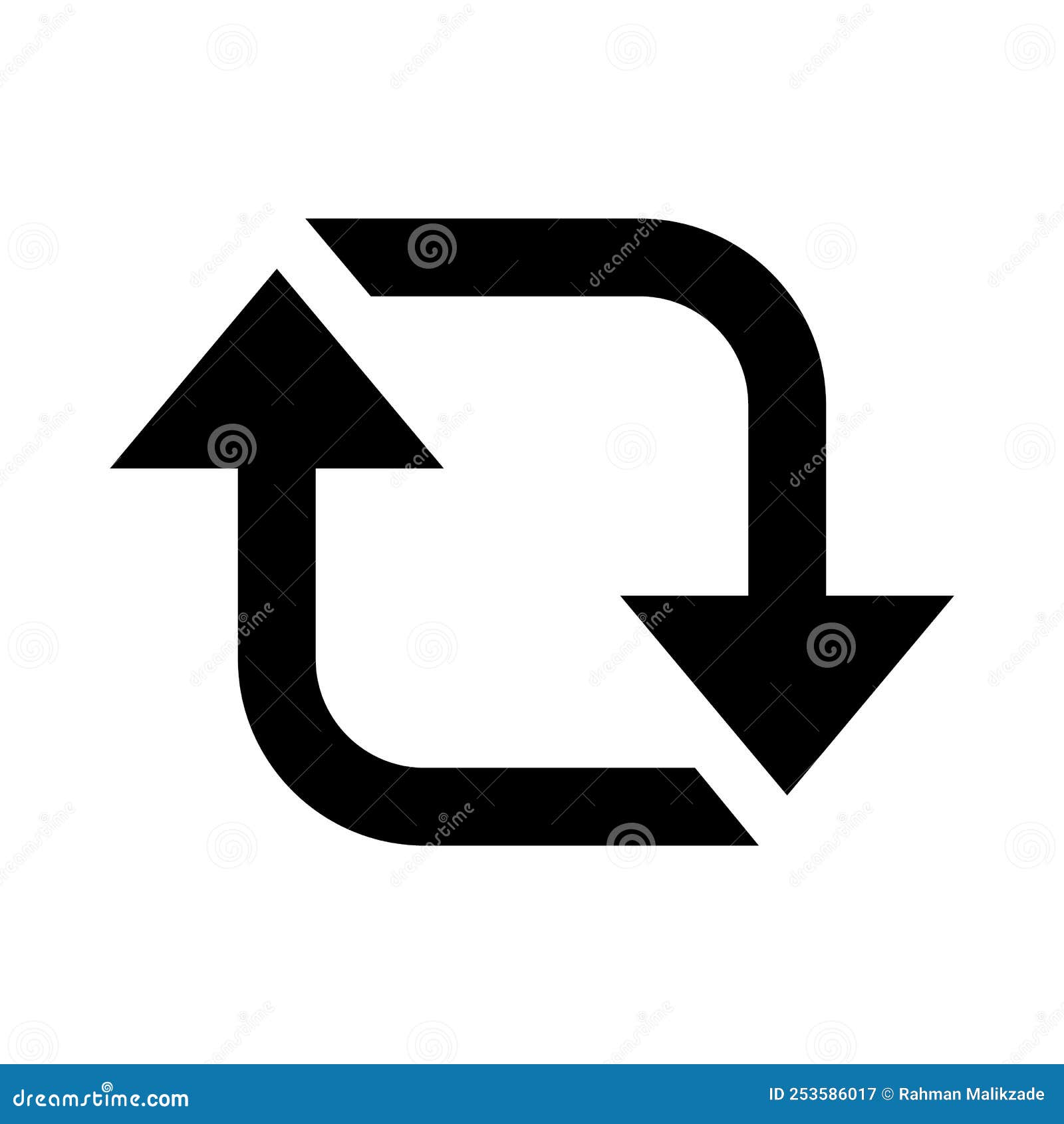 Repost or Reshare Icon. Social Media Repost Vector Illustration Stock ...
