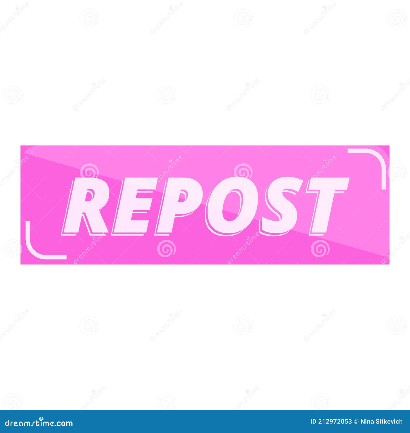 Repost User Icon, Cartoon Style Stock Vector - Illustration of follow ...