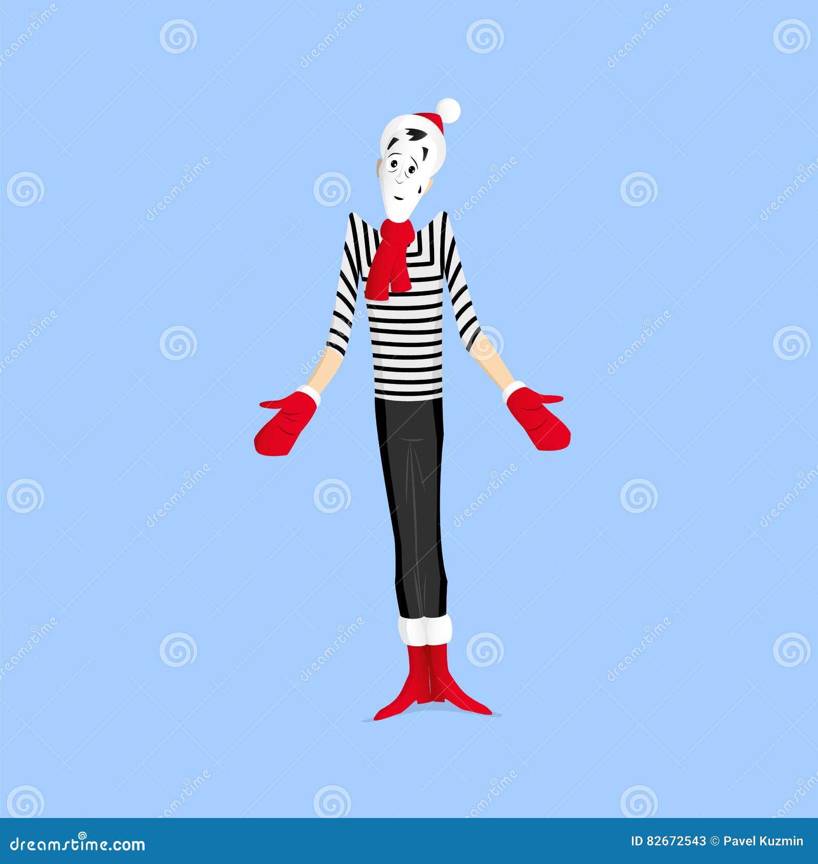 Représentation De Pantomime Illustration de Vecteur - Illustration du ...