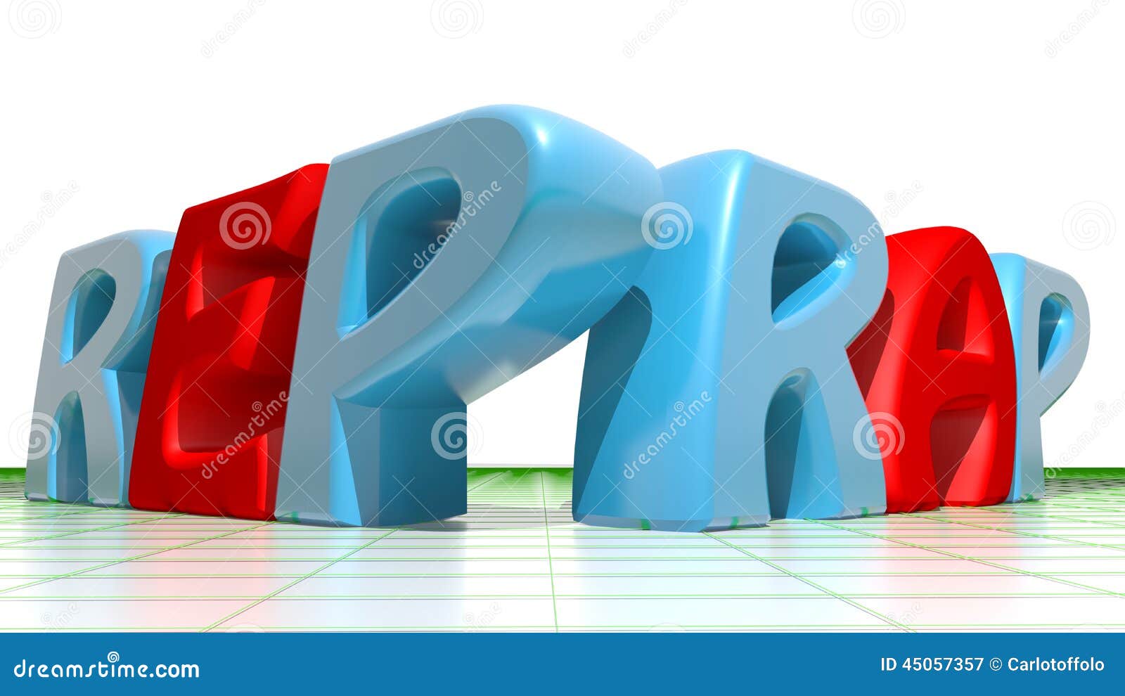 REPRAP on white background stock illustration. Illustration of design ...