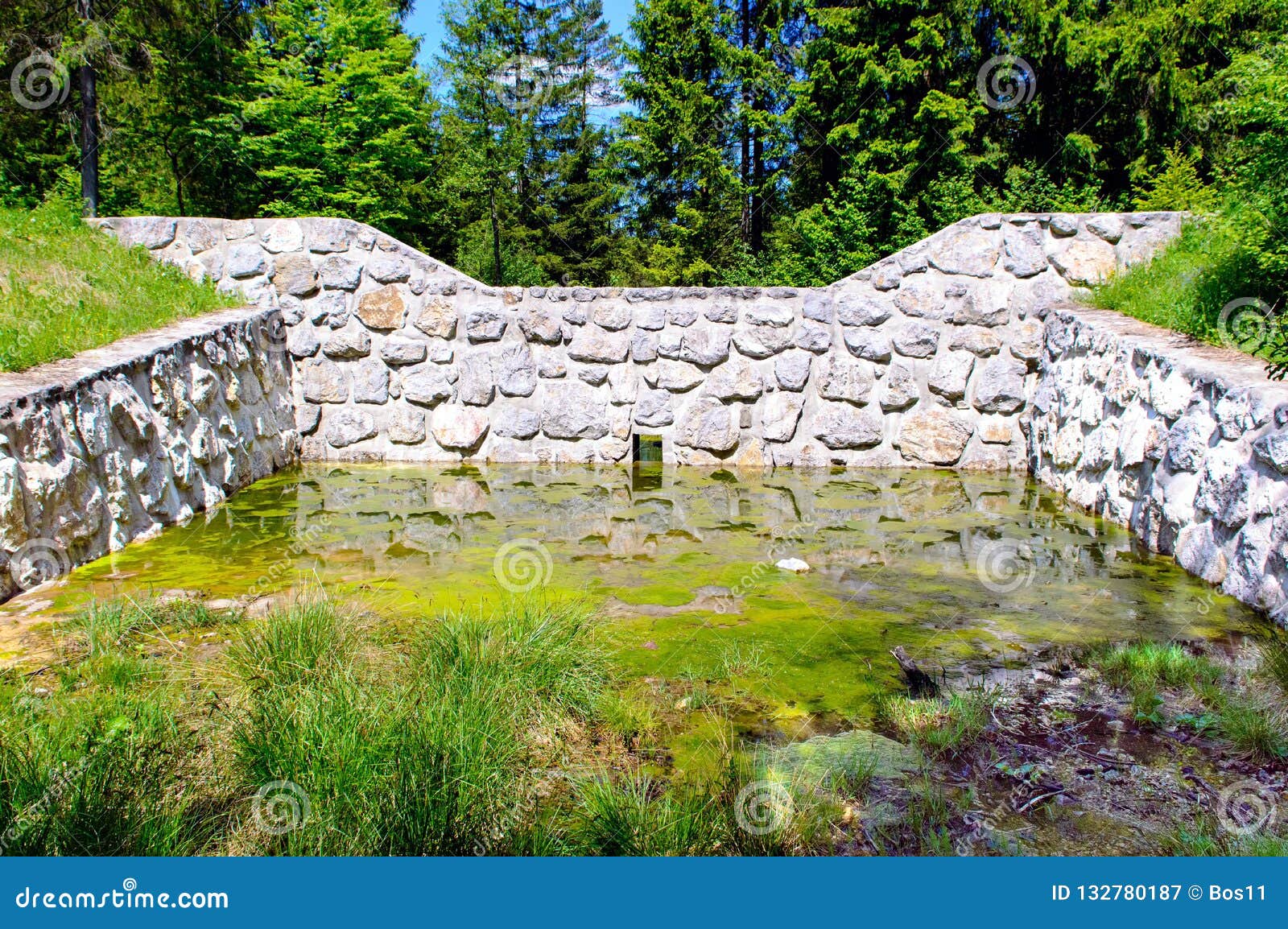 Represa seca pequena imagem de stock. Imagem de engenharia - 132780187