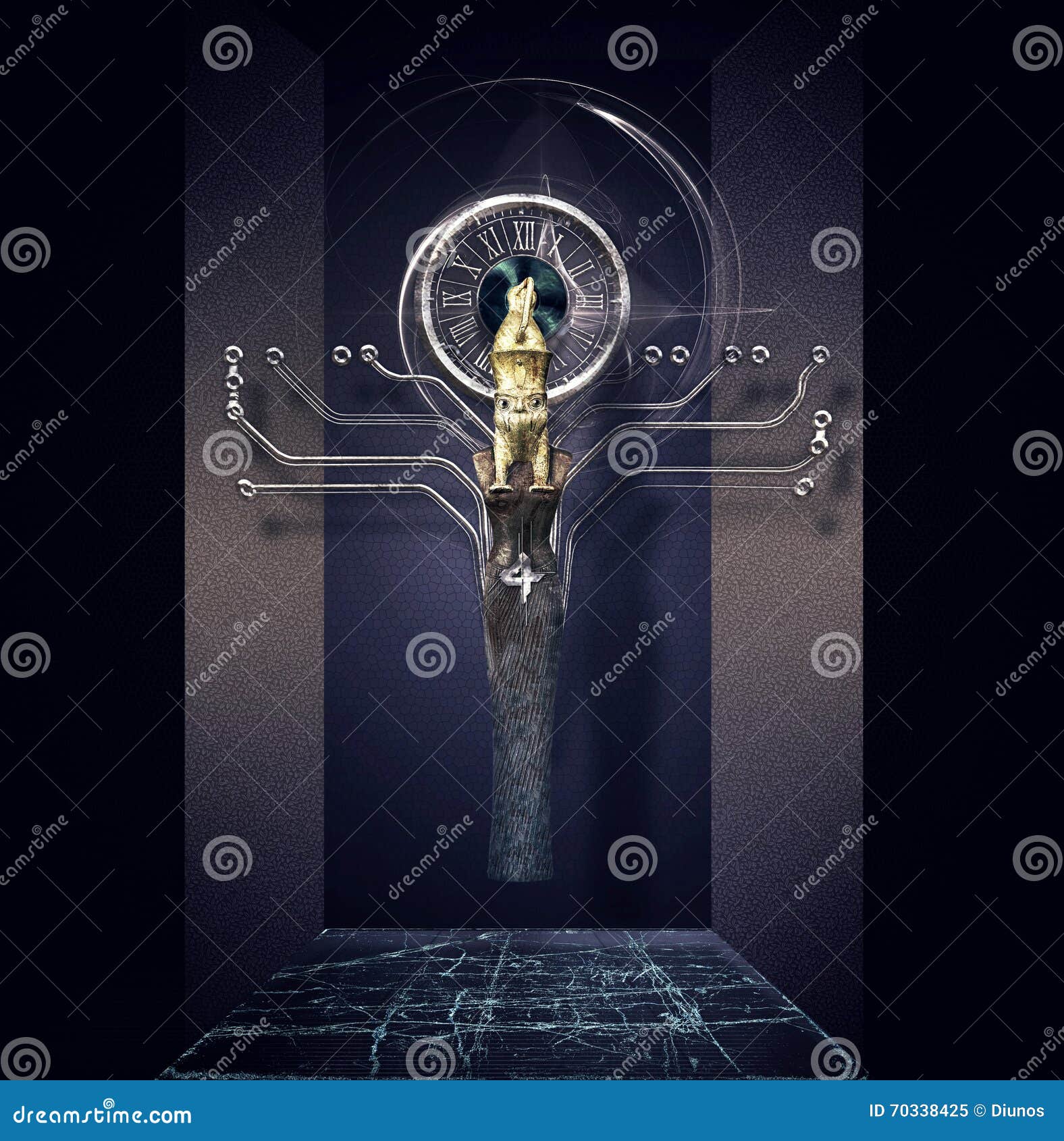 Representación de Osiris stock de ilustración. Ilustración de escena ...