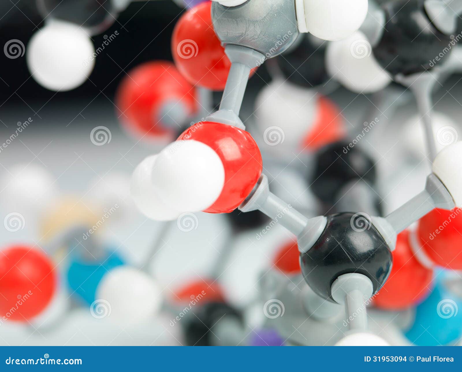 Representación Tridimensional De La Estructura Molecular Foto de ...