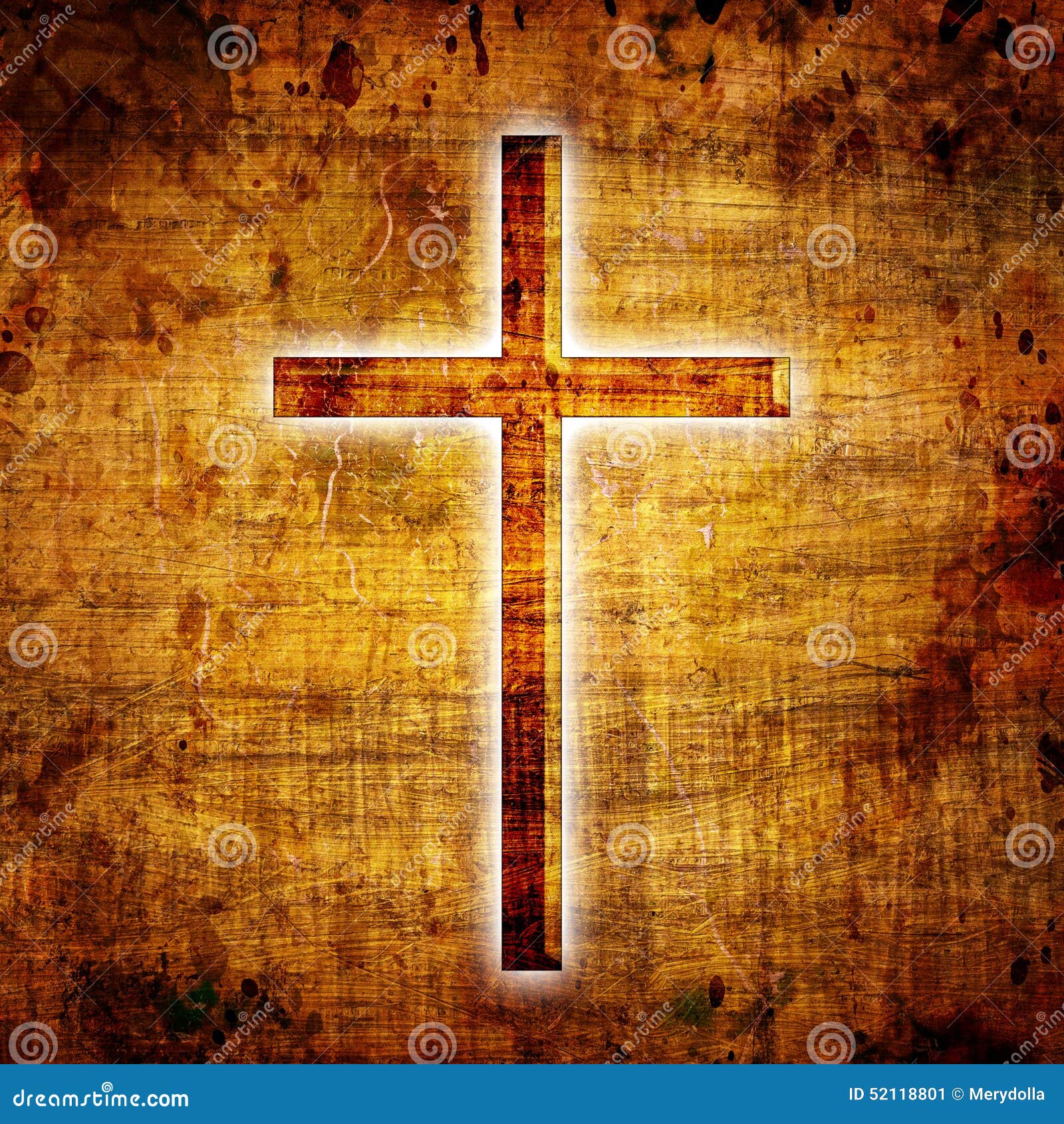 Representación Del Cristianismo Con El Símbolo Stock de ilustración ...