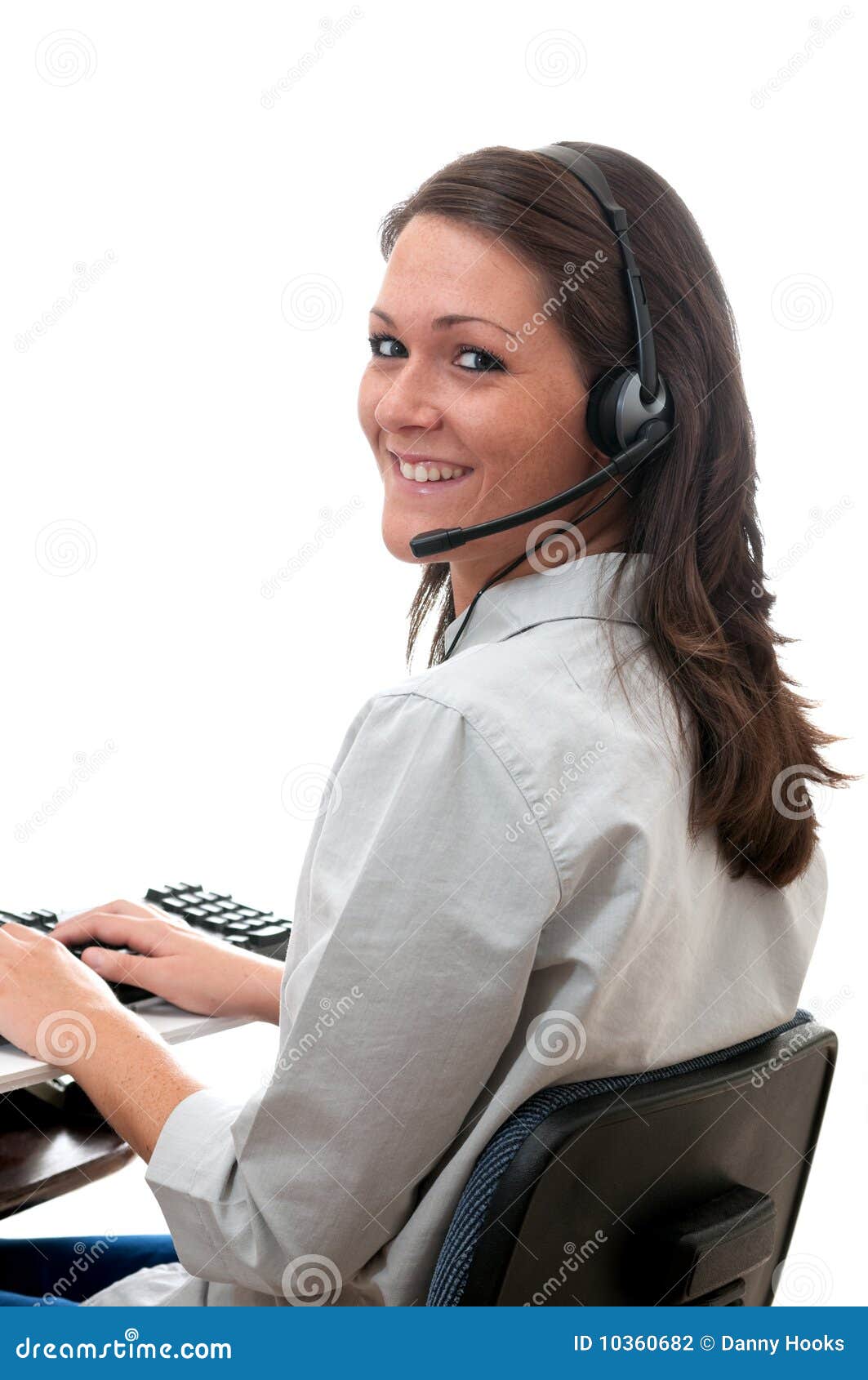 Representante Del Servicio De Atención Al Cliente Foto de archivo ...