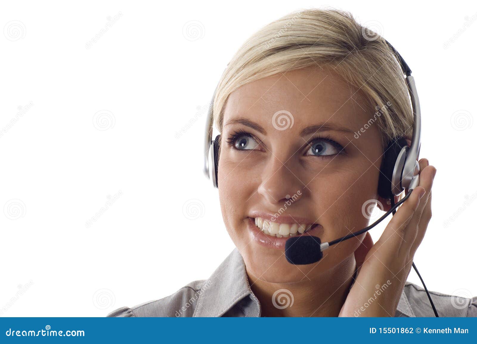 Representante Del Servicio De Atención Al Cliente Foto de archivo ...