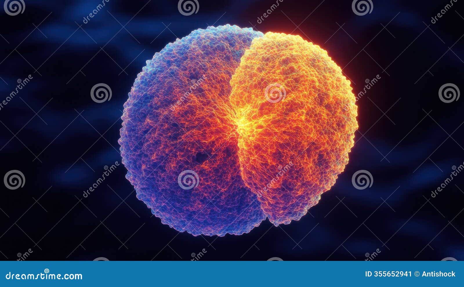 Representation of Cell Division with Vibrant Organic Shapes and ...