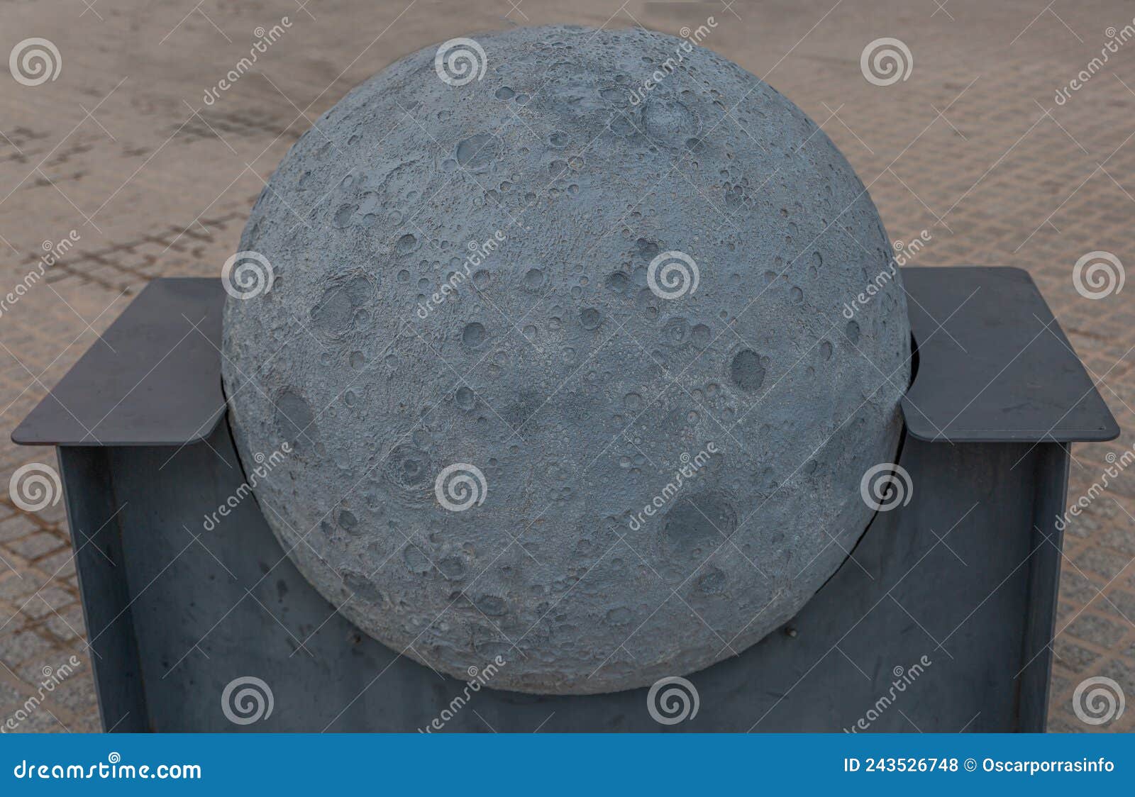 Representation of the Hidden Side of the Moon Stock Photo - Image of ...