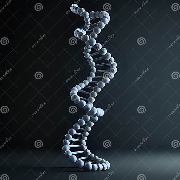Representation of Human Dna Chain - Generated by Ai Stock Illustration ...