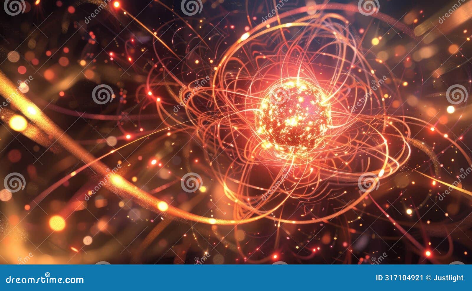 A Representation of the Inner Workings of an Atom with Particles ...