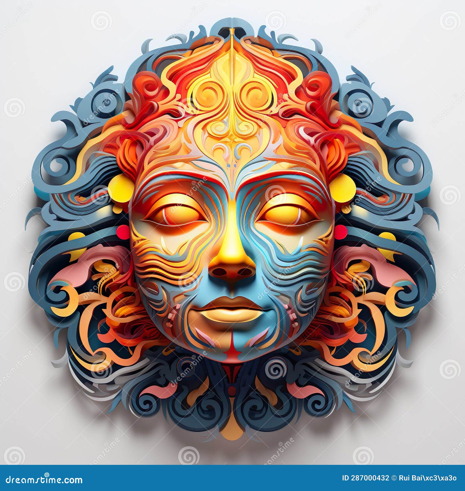 Representation in a Logo Format of a Psychedelic Divine Cosmic Trippy ...