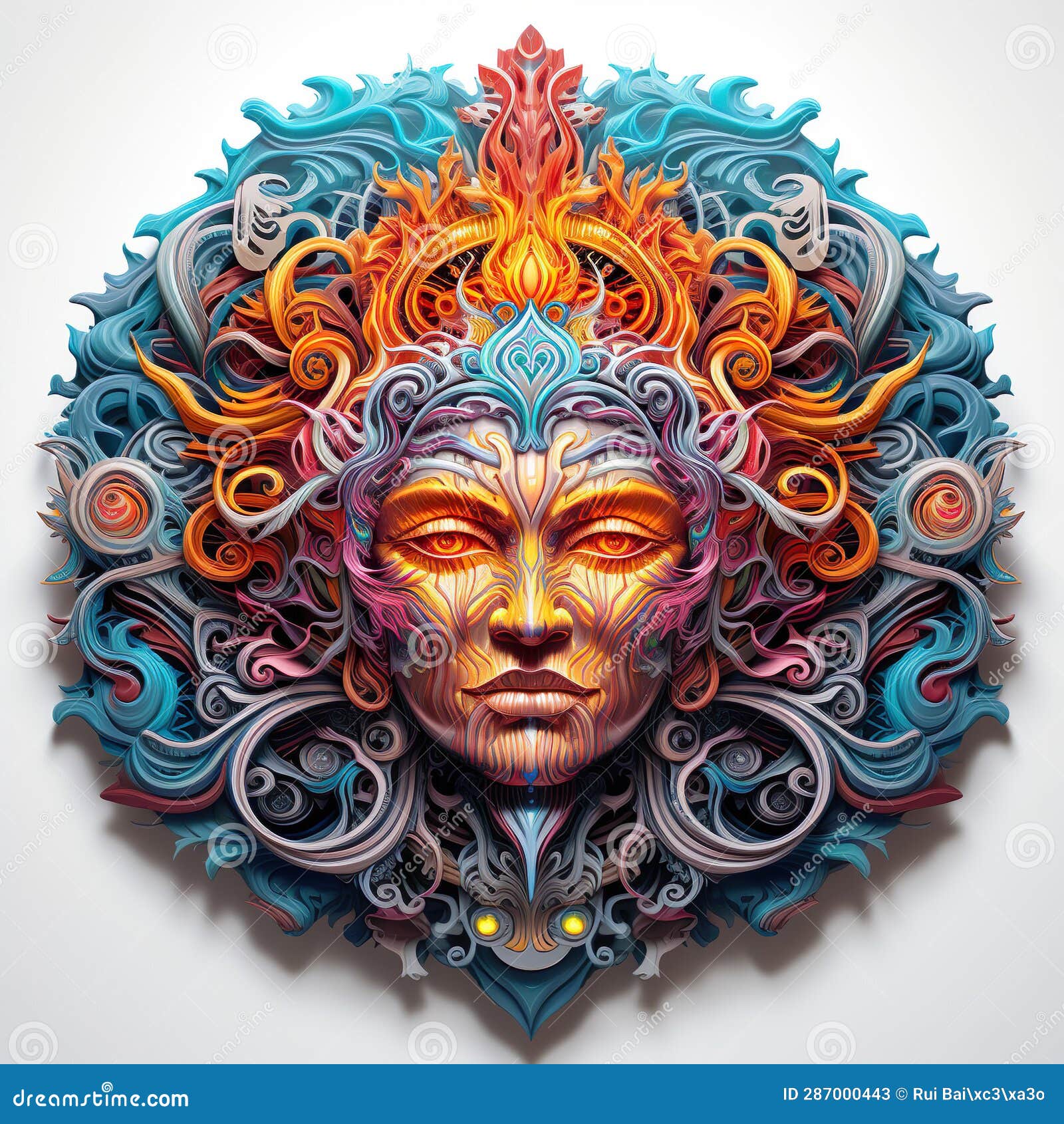 Representation in a Logo Format of a Psychedelic Divine Cosmic Trippy ...