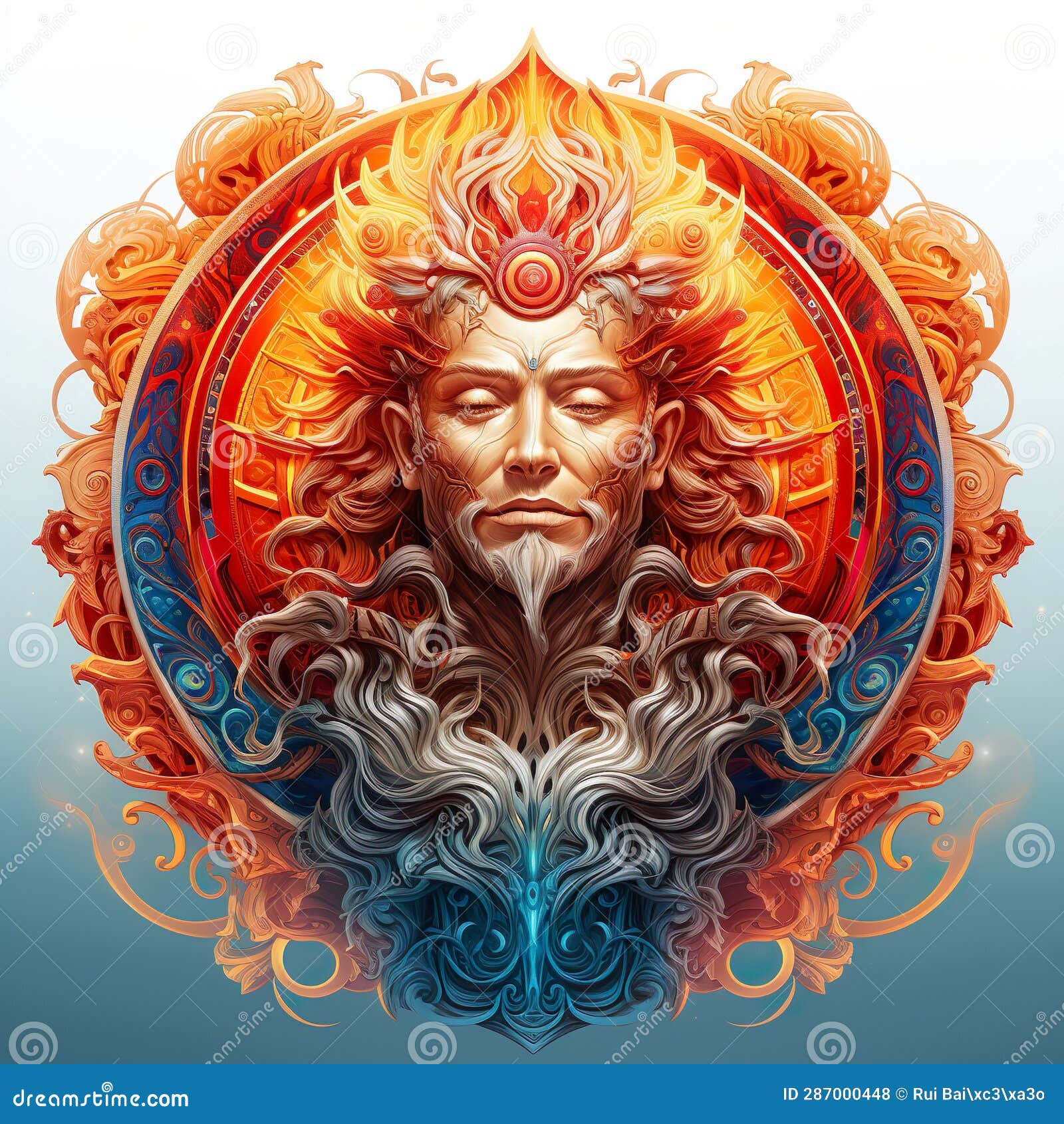 Representation in a Logo Format of a Psychedelic Divine Cosmic Trippy ...