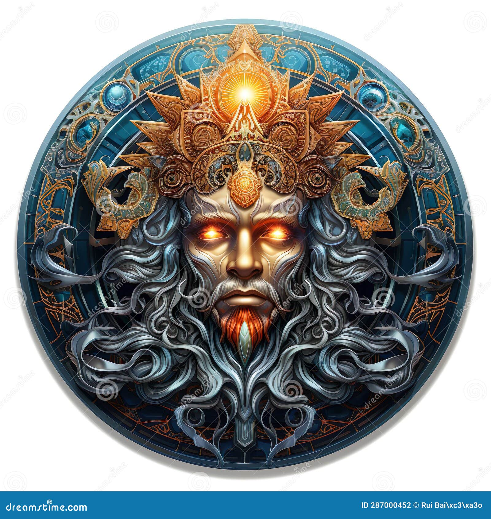 Representation in a Logo Format of a Psychedelic Divine Cosmic Trippy ...