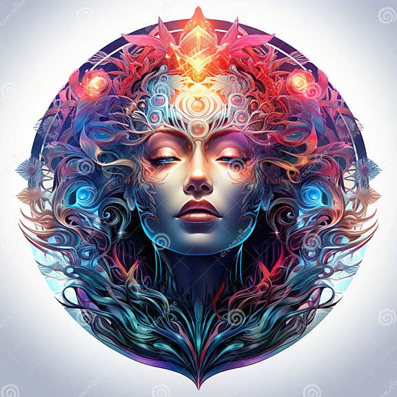 stock illustration. Illustration of avatar, color, consciousness ...