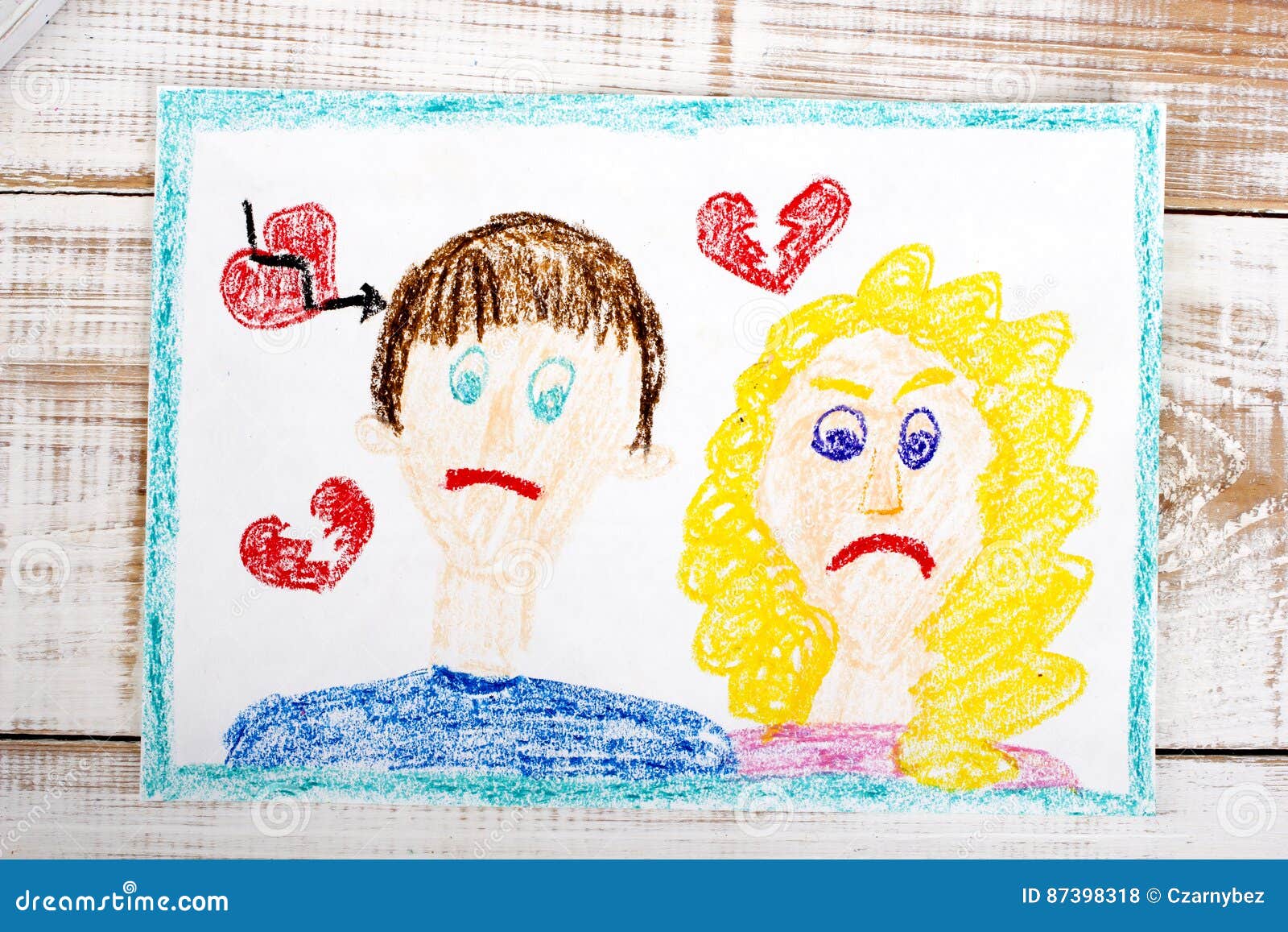 Representation of Marriage Break Up or Divorce Stock Photo - Image of ...