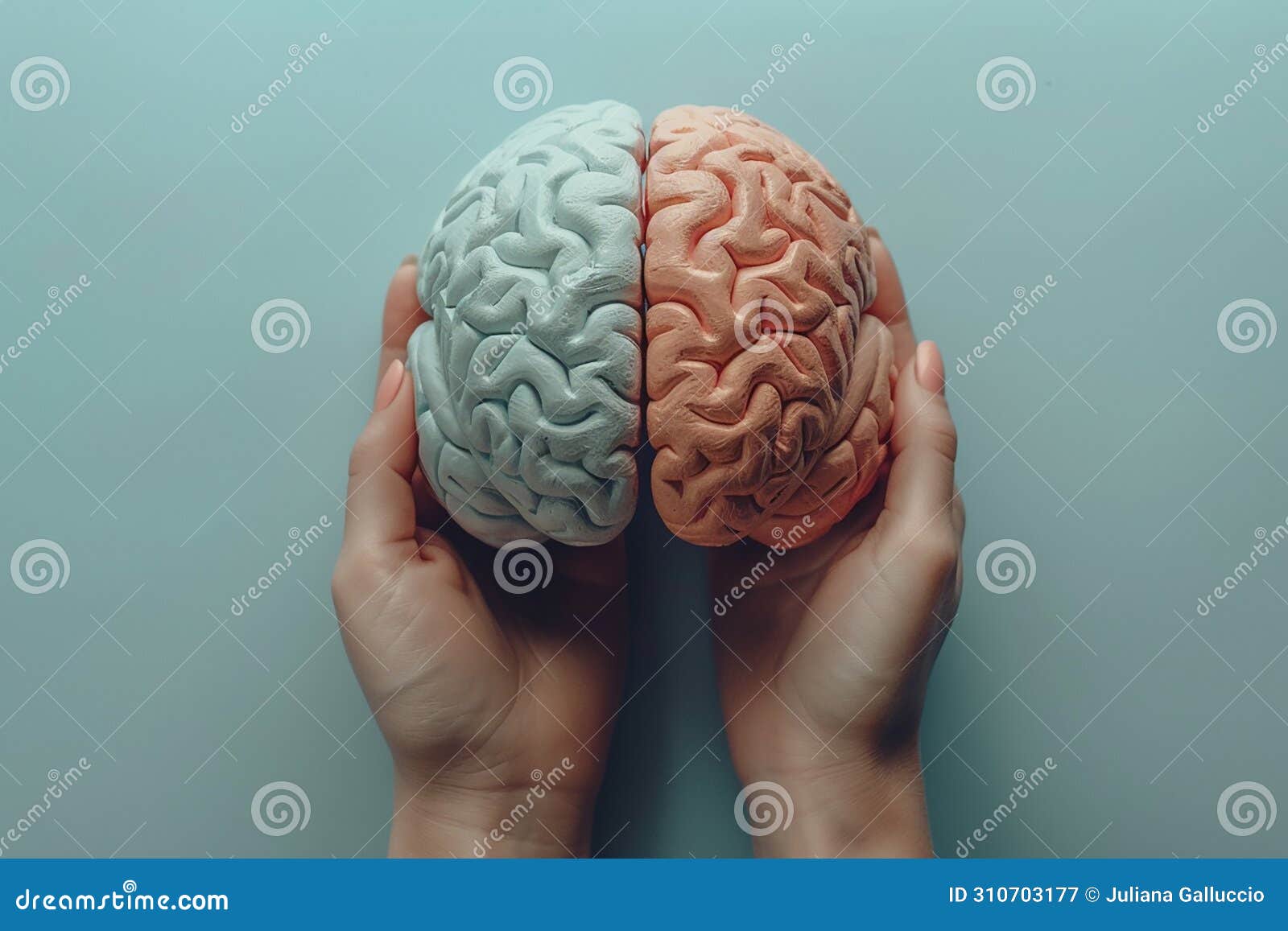 Representation of Mind Brain Stock Illustration - Illustration of ...
