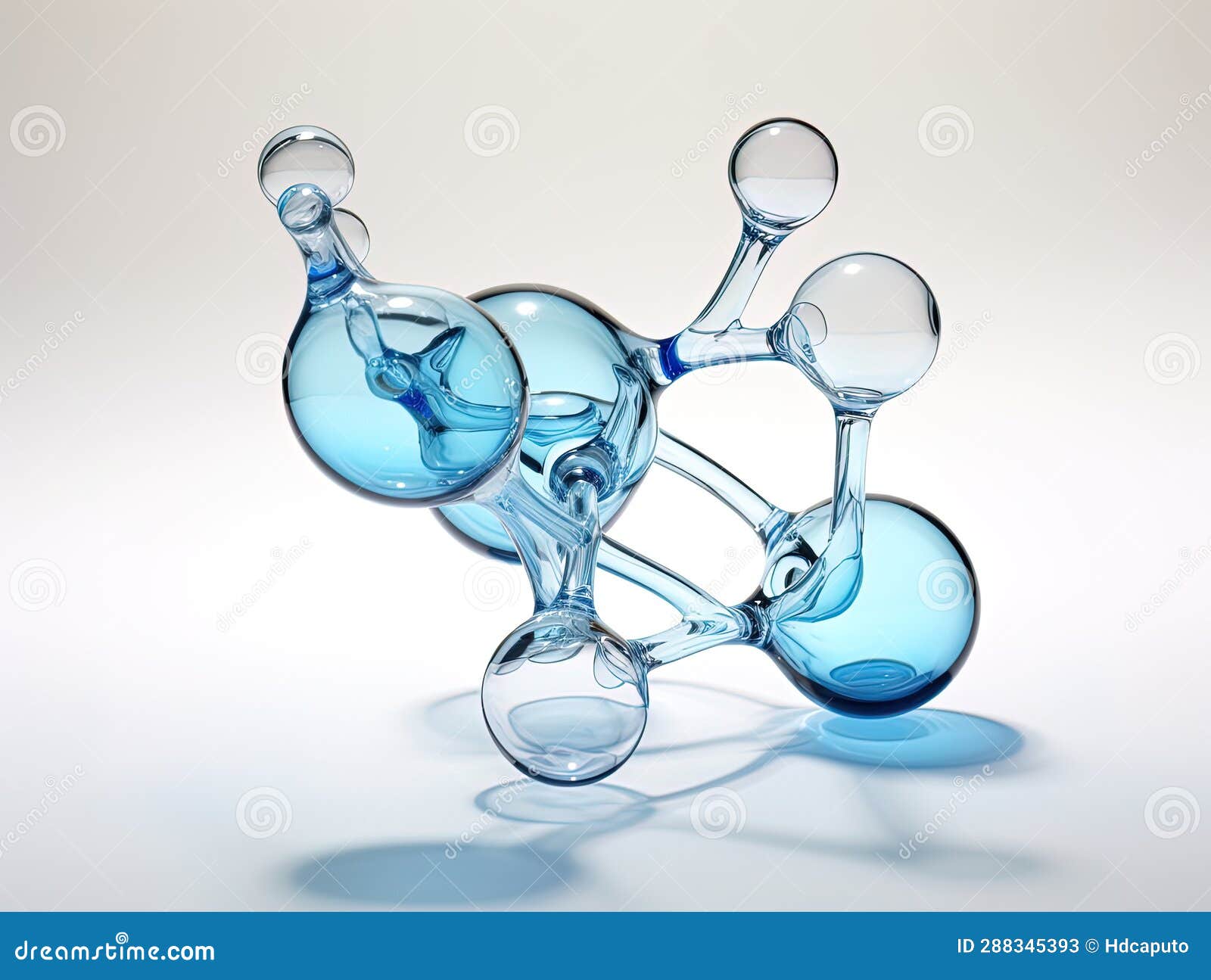 Representation of a Molecule with Its Atoms Represented with Colored ...