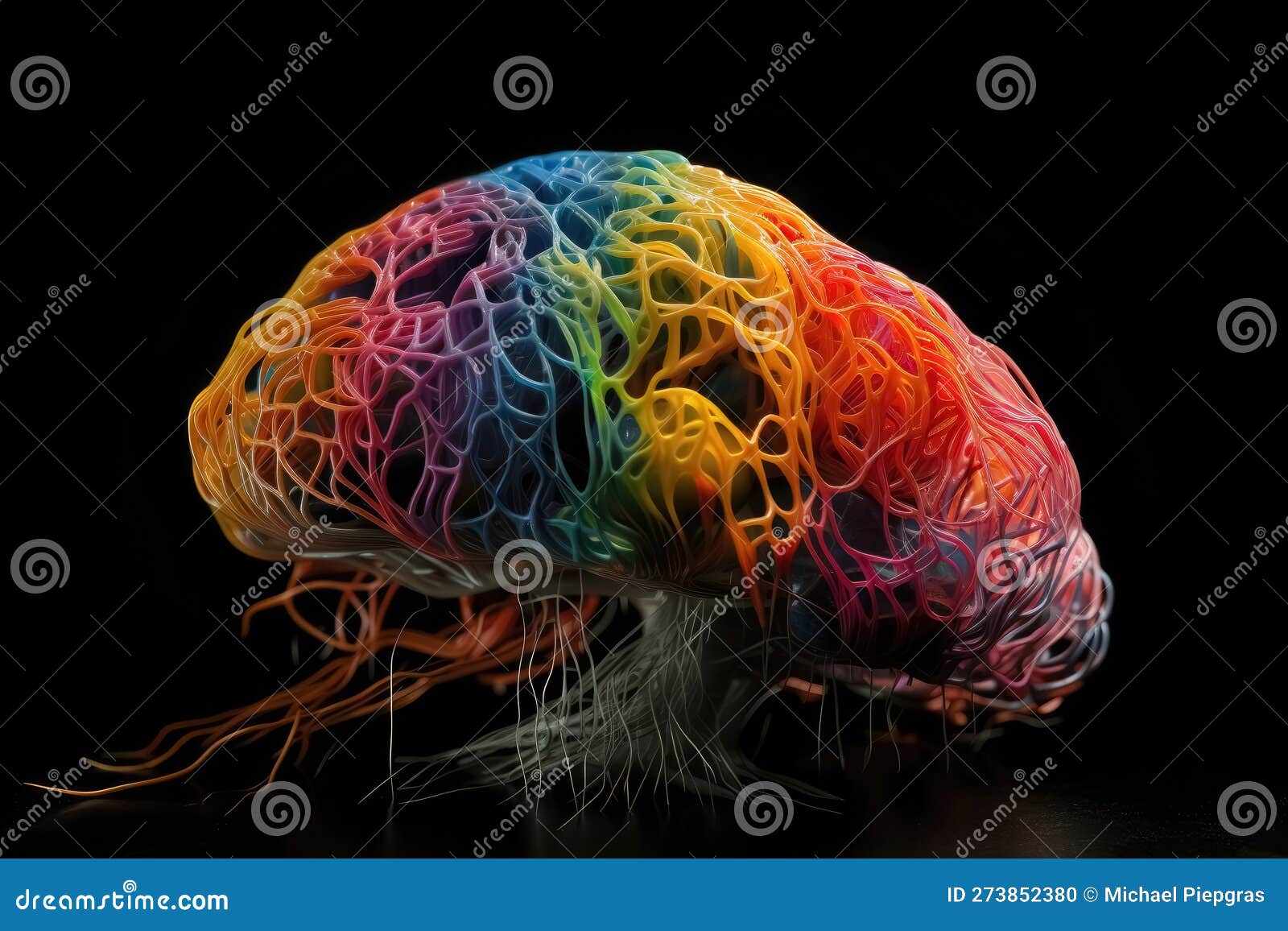 A Representation of Neuroplasticity the Human Brain Created with ...