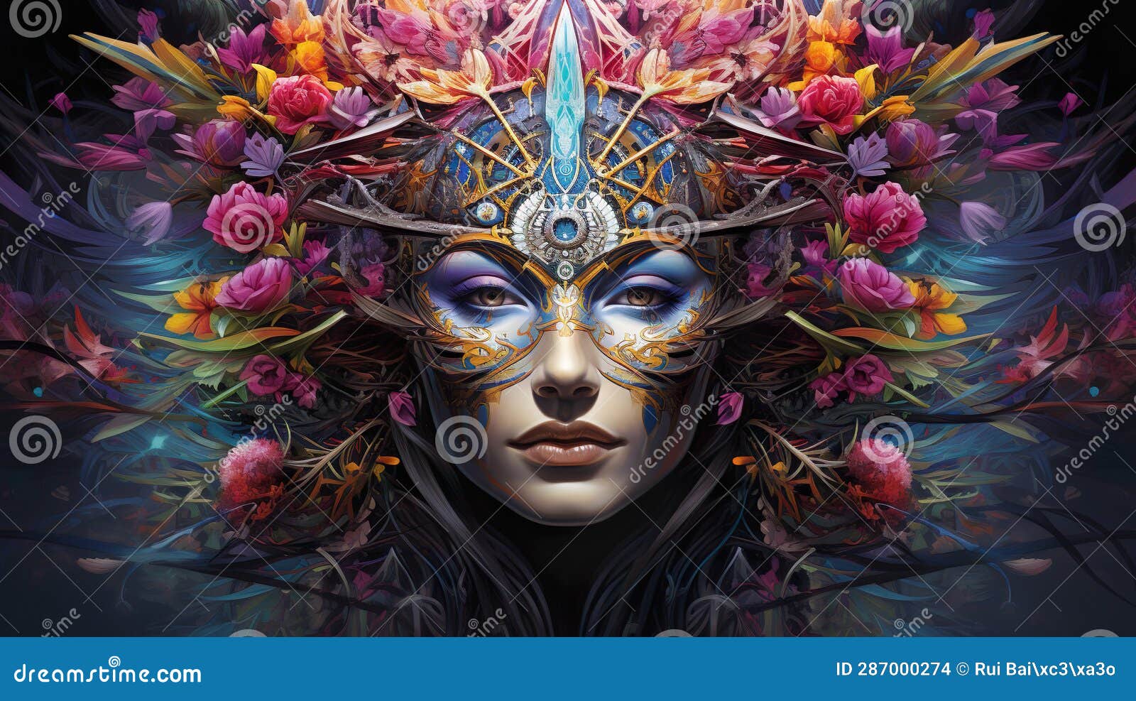 Representation of a Psychedelic Divine Cosmic Trippy Godly Entity Stock ...