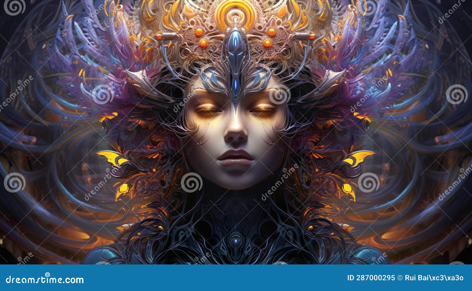 Representation of a Psychedelic Divine Cosmic Trippy Godly Entity Stock ...