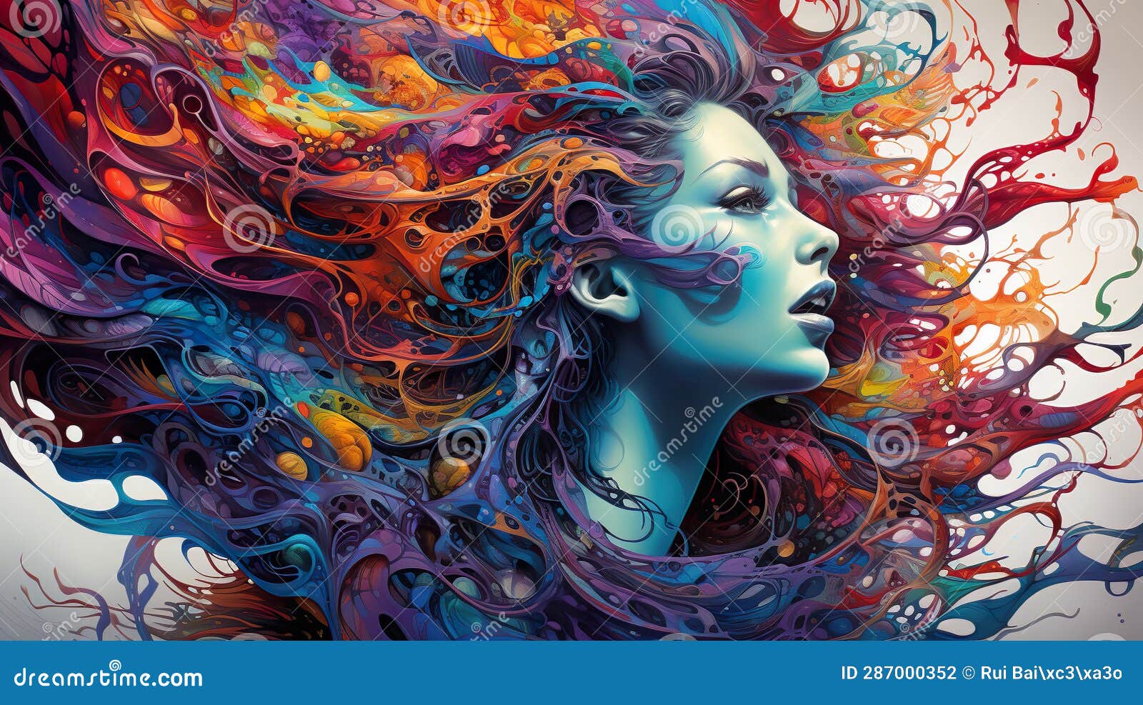 Representation of a Psychedelic Divine Cosmic Trippy Godly Entity Stock ...