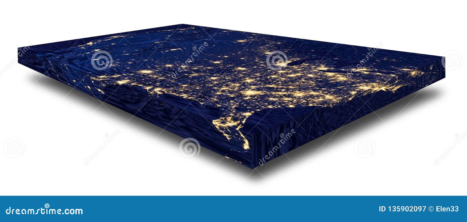 Representation of a Rectangular Flat United States Stock Image - Image ...