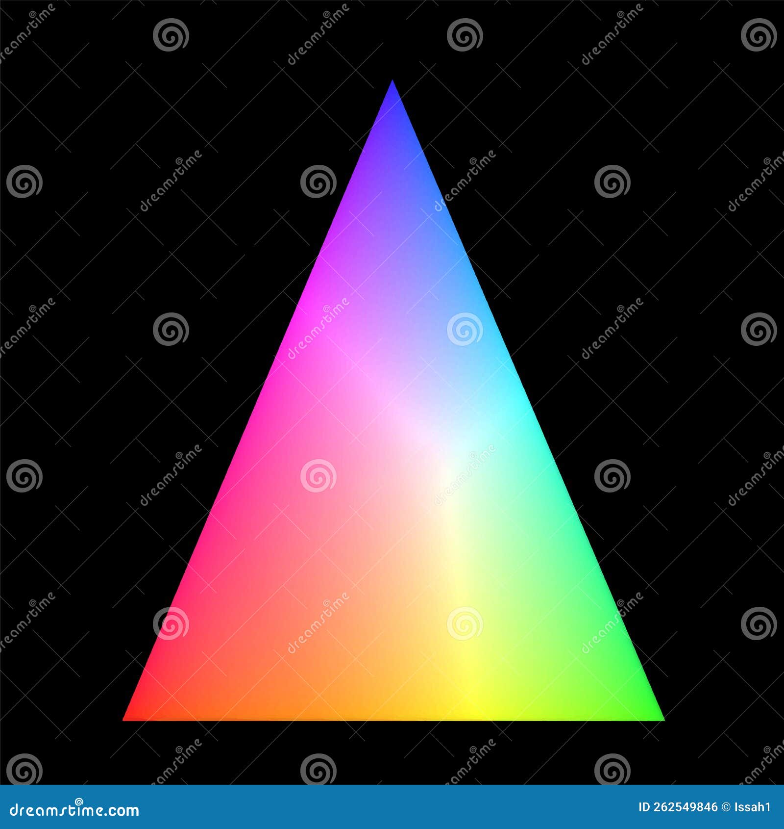 Representation of RGB Colors in the Form of a Triangle with Color ...