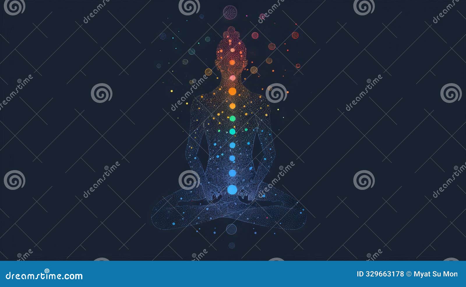Illustration of Seven Chakras on the Body of a Human Stock Illustration ... Illustration of Seven Chakras on the Body of a Human Stock Illustration ...